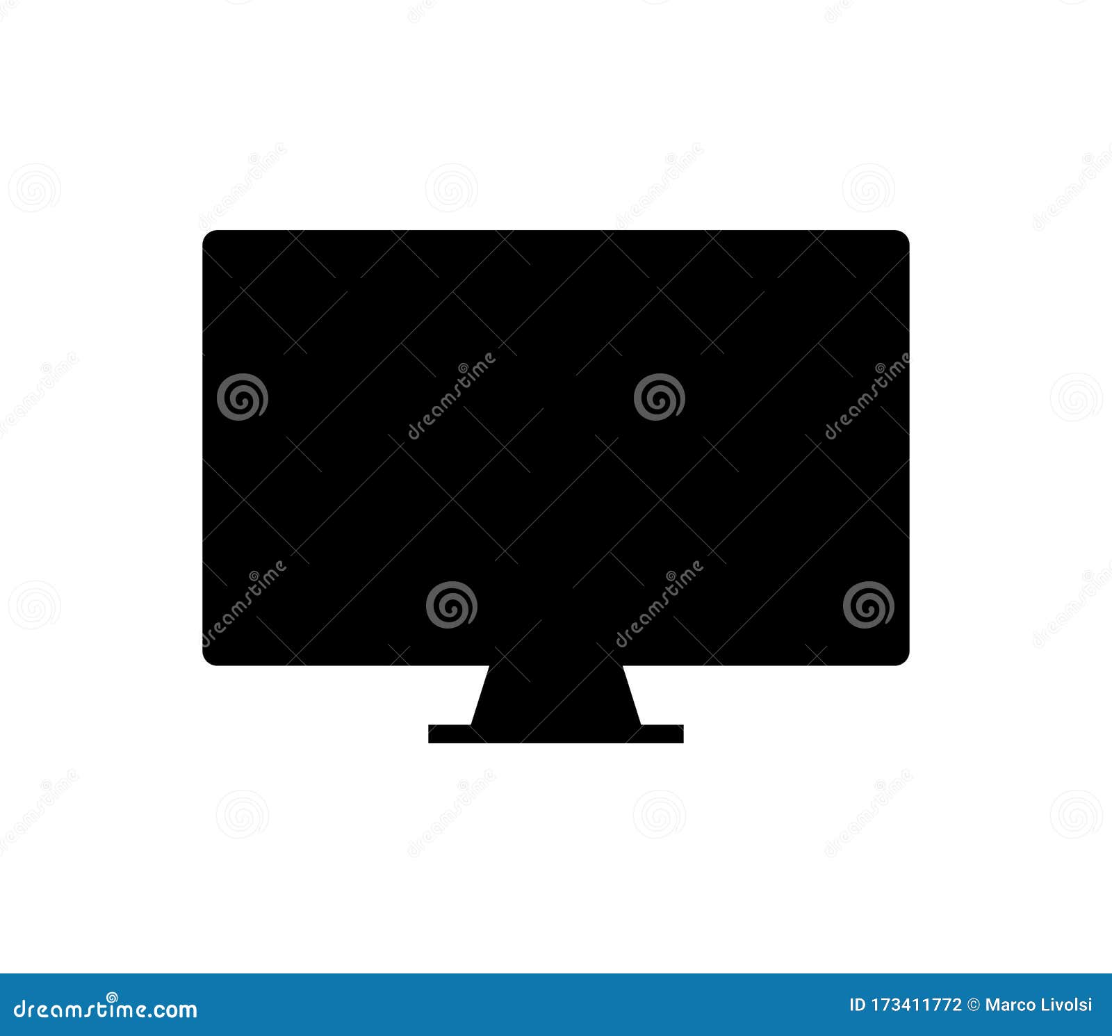 Computer Icon Illustrated in Vector on White Background Stock ...