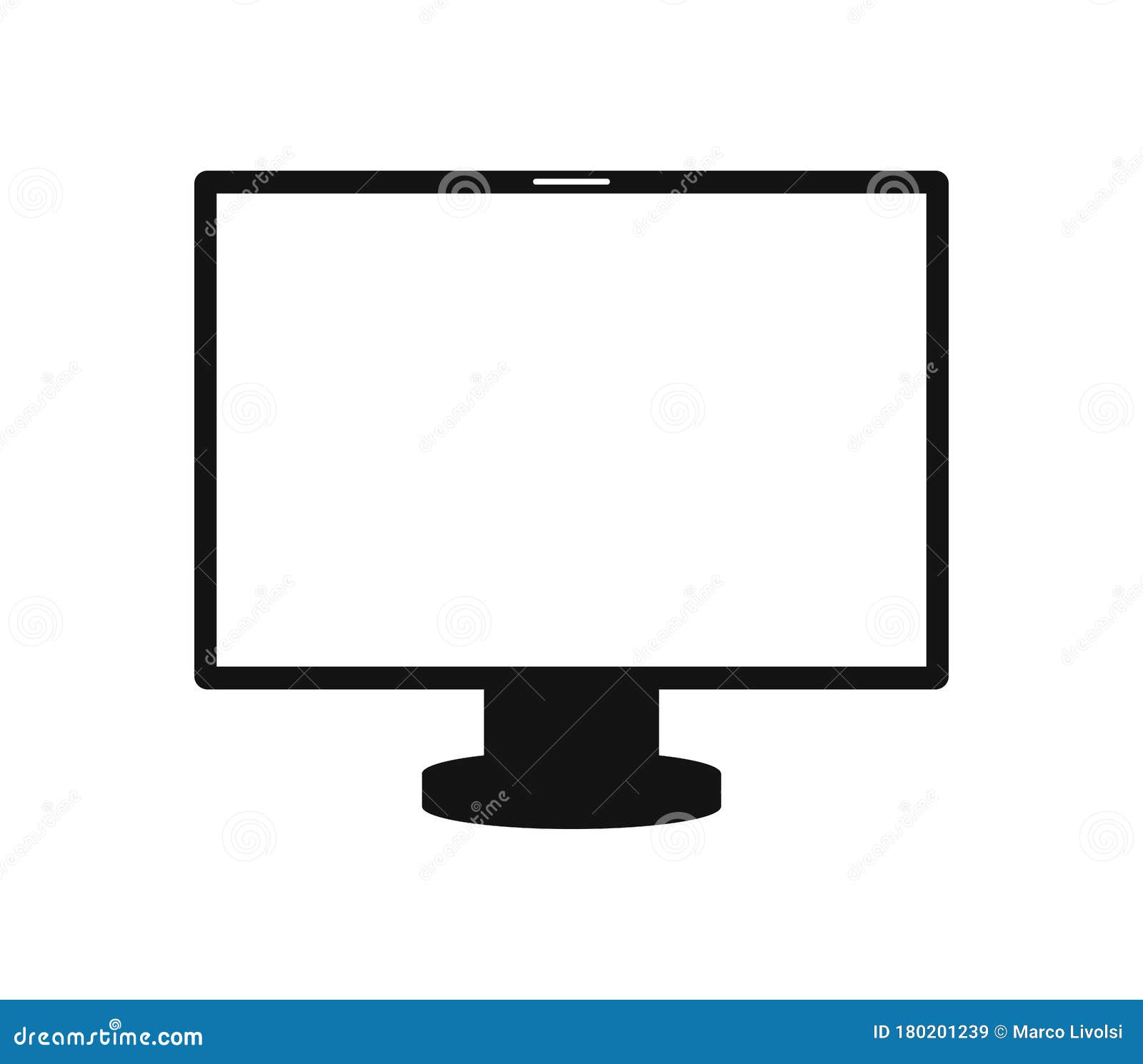 Computer Icon Illustrated in Vector on White Background Stock ...