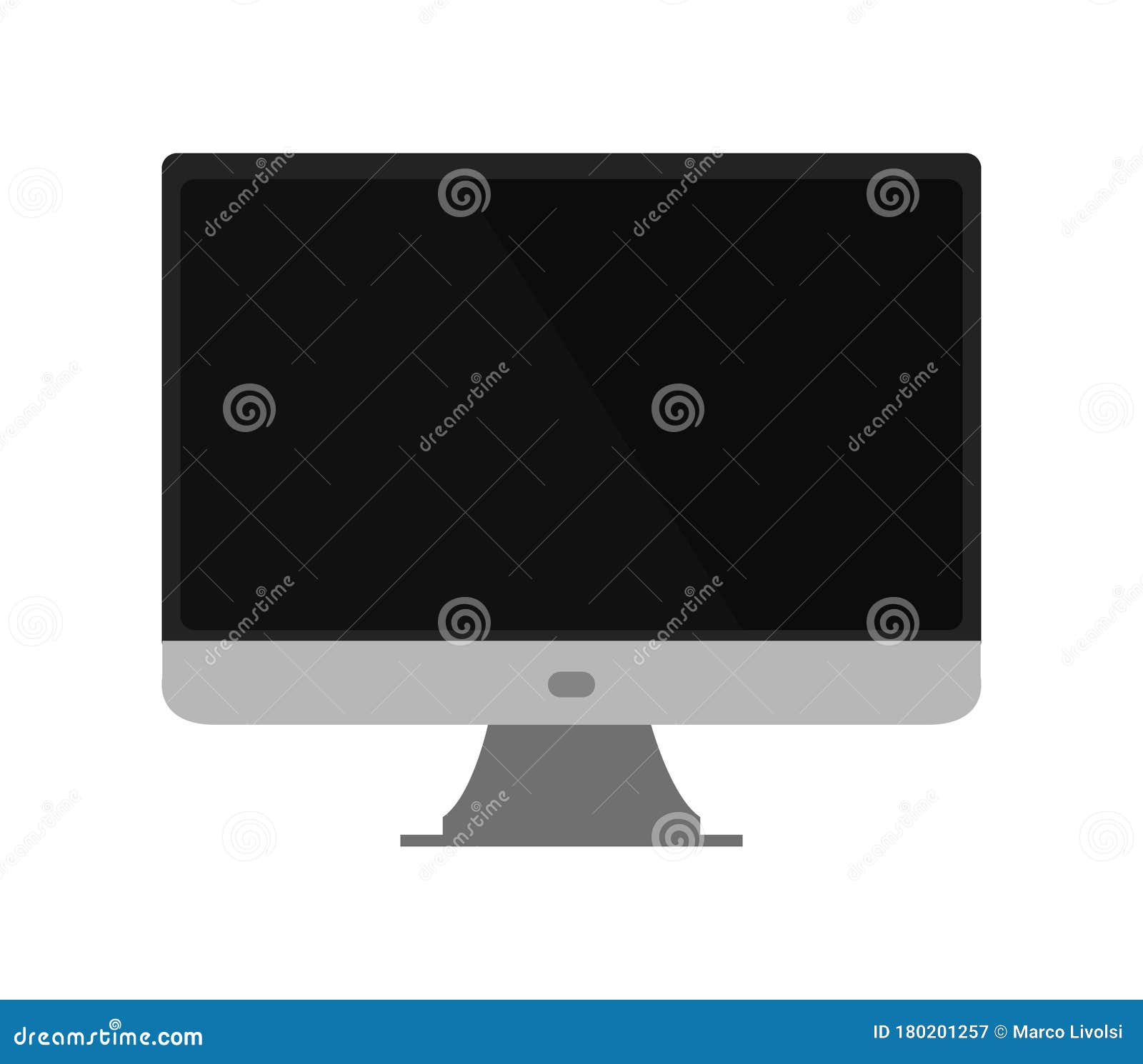 Computer Icon Illustrated in Vector on White Background Stock ...