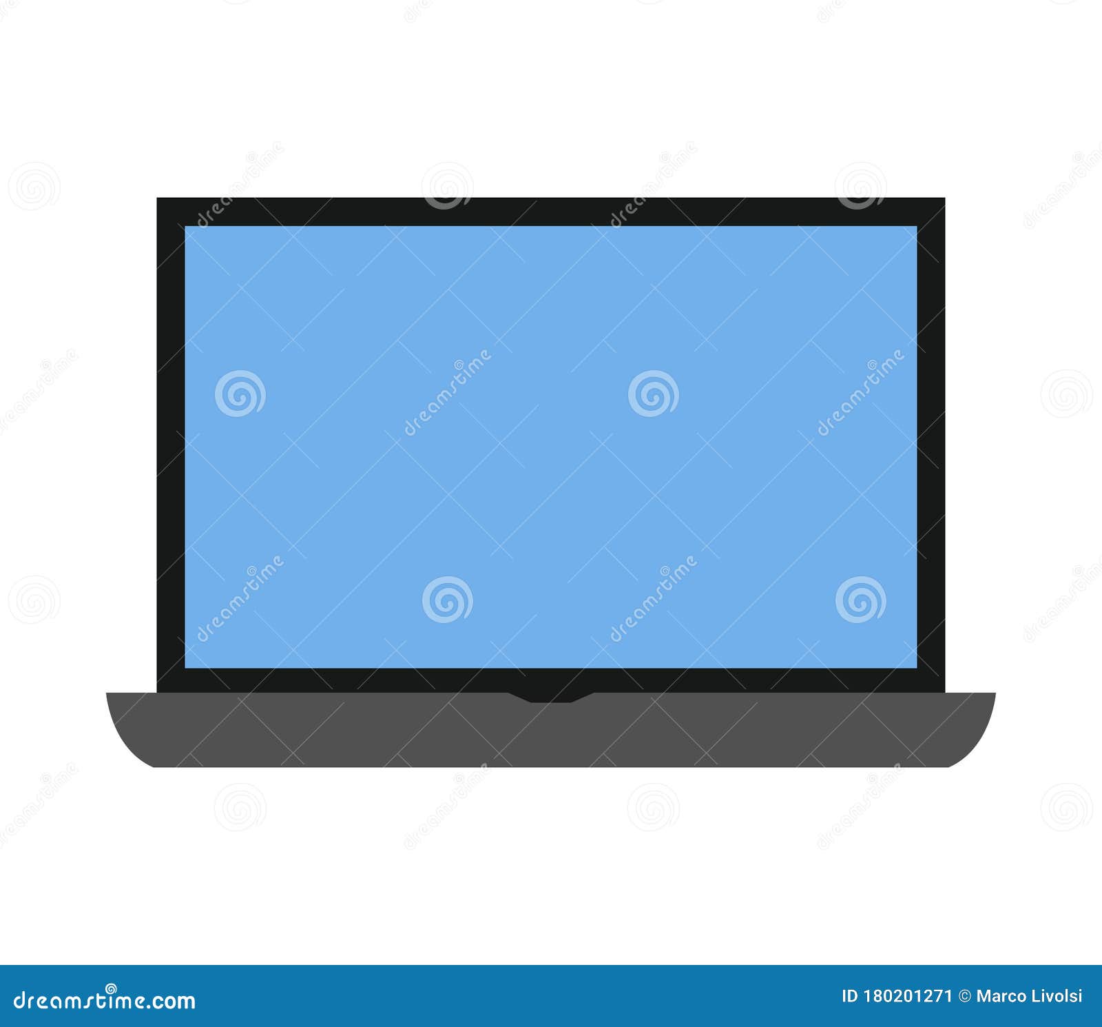 Computer Icon Illustrated in Vector on White Background Stock ...