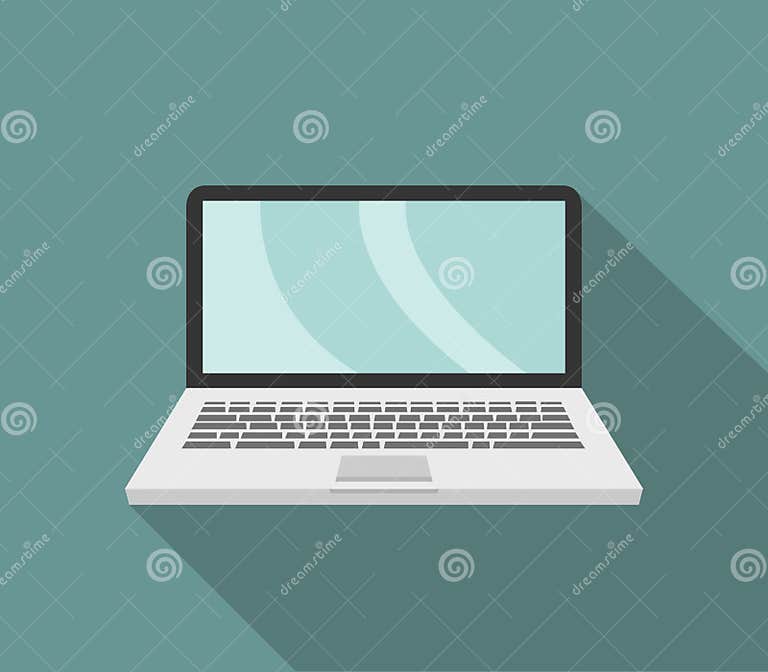 Computer Icon Illustrated in Vector on White Background Stock ...
