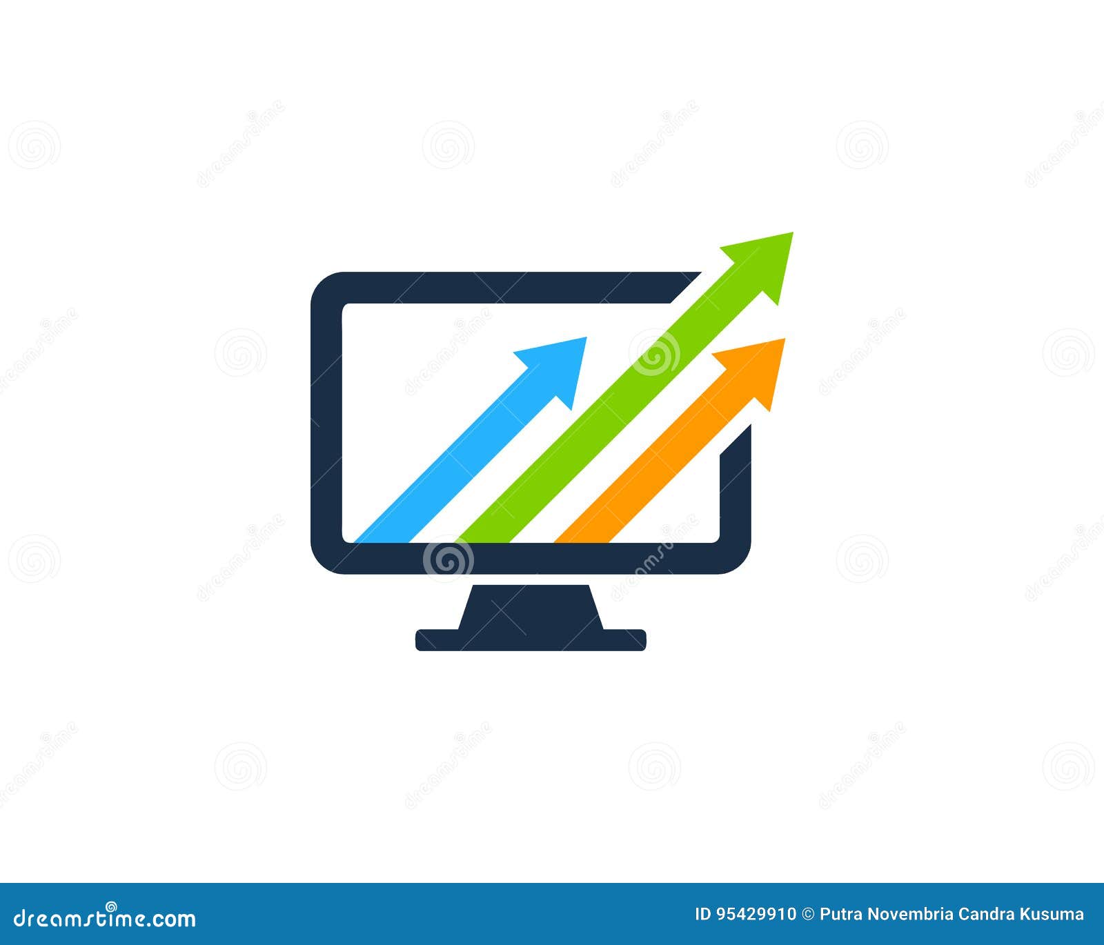 Computer Icon Logo Design Element Stock Vector - Illustration of ...