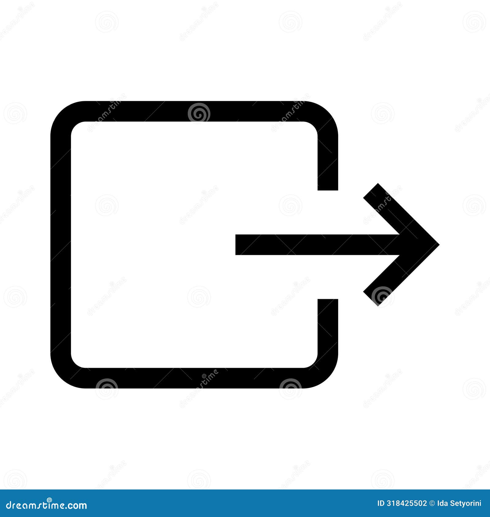 Computer icon logout stock illustration. Illustration of label - 318425502