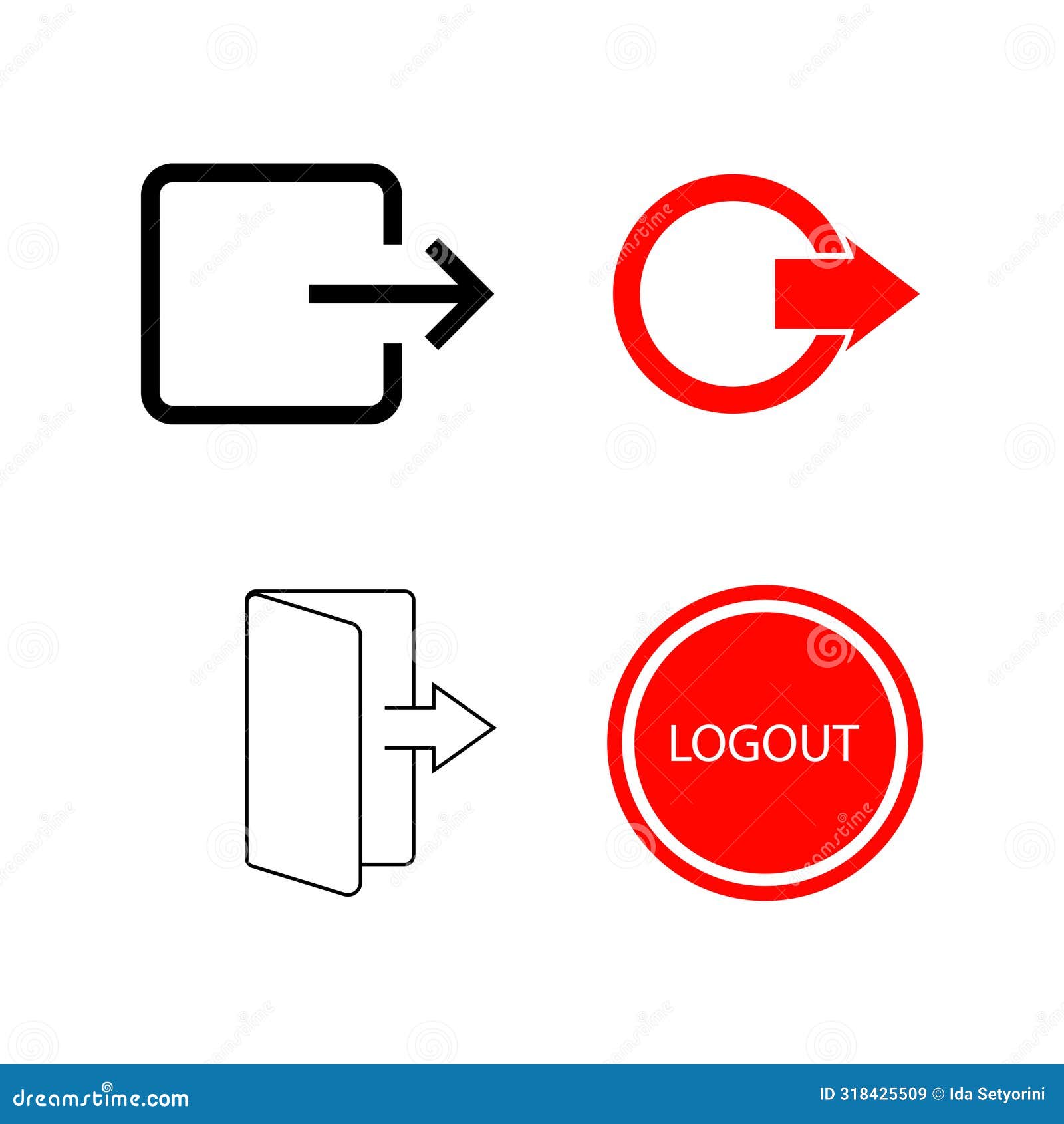 Computer icon logout stock illustration. Illustration of symbol - 318425509
