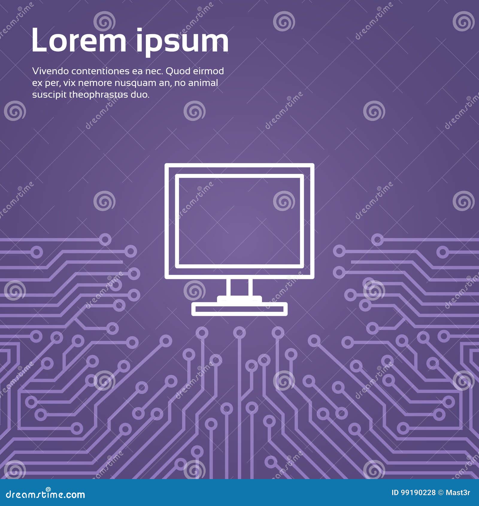 Computer Icon Over Computer Chip Moterboard Background Banner Stock ...