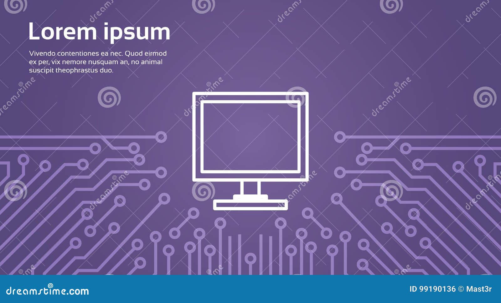 Computer Icon Over Computer Chip Moterboard Background Banner Stock ...