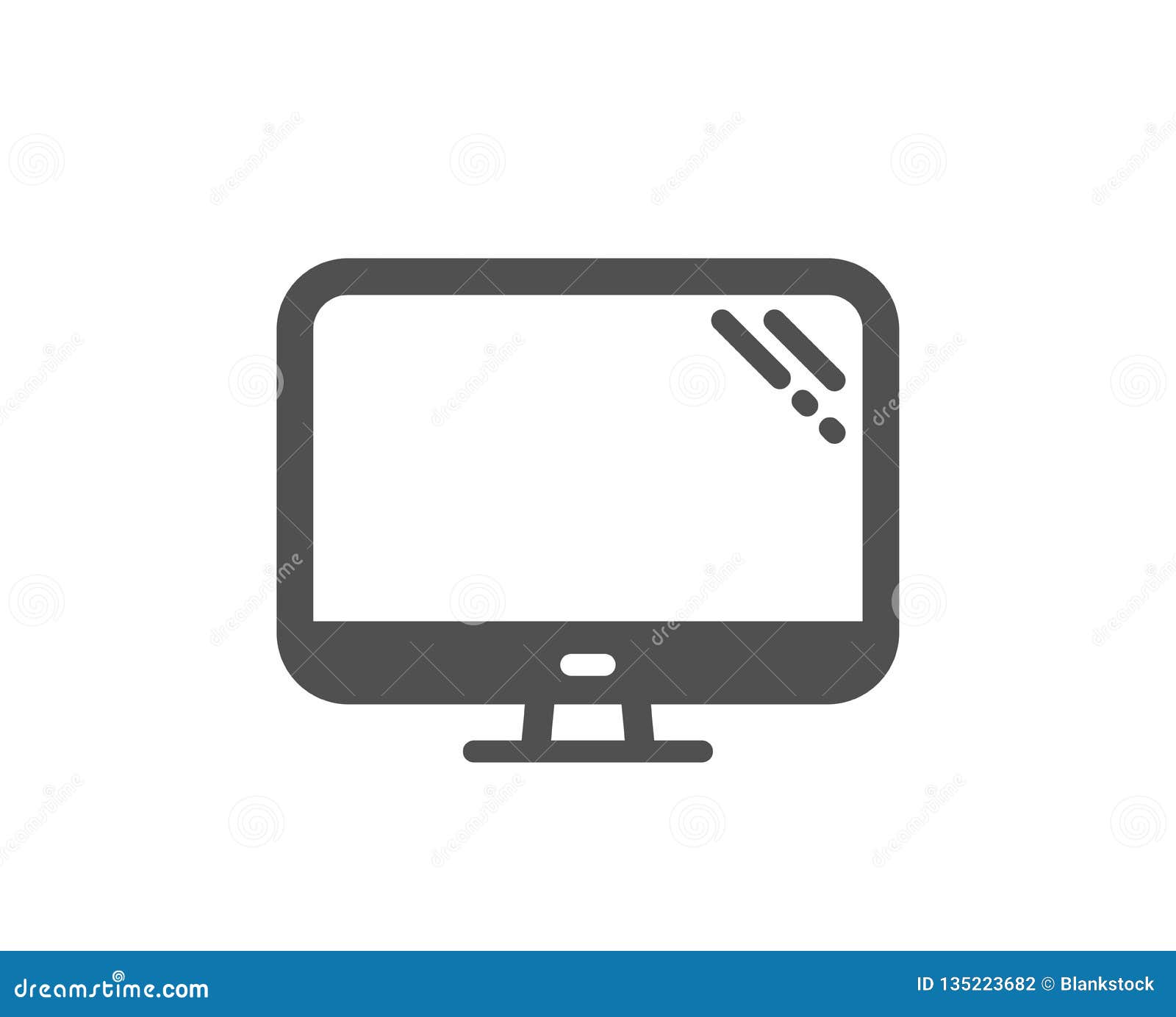 Computer Icon. PC Component Sign. Monitor Symbol. Vector Stock Vector ...
