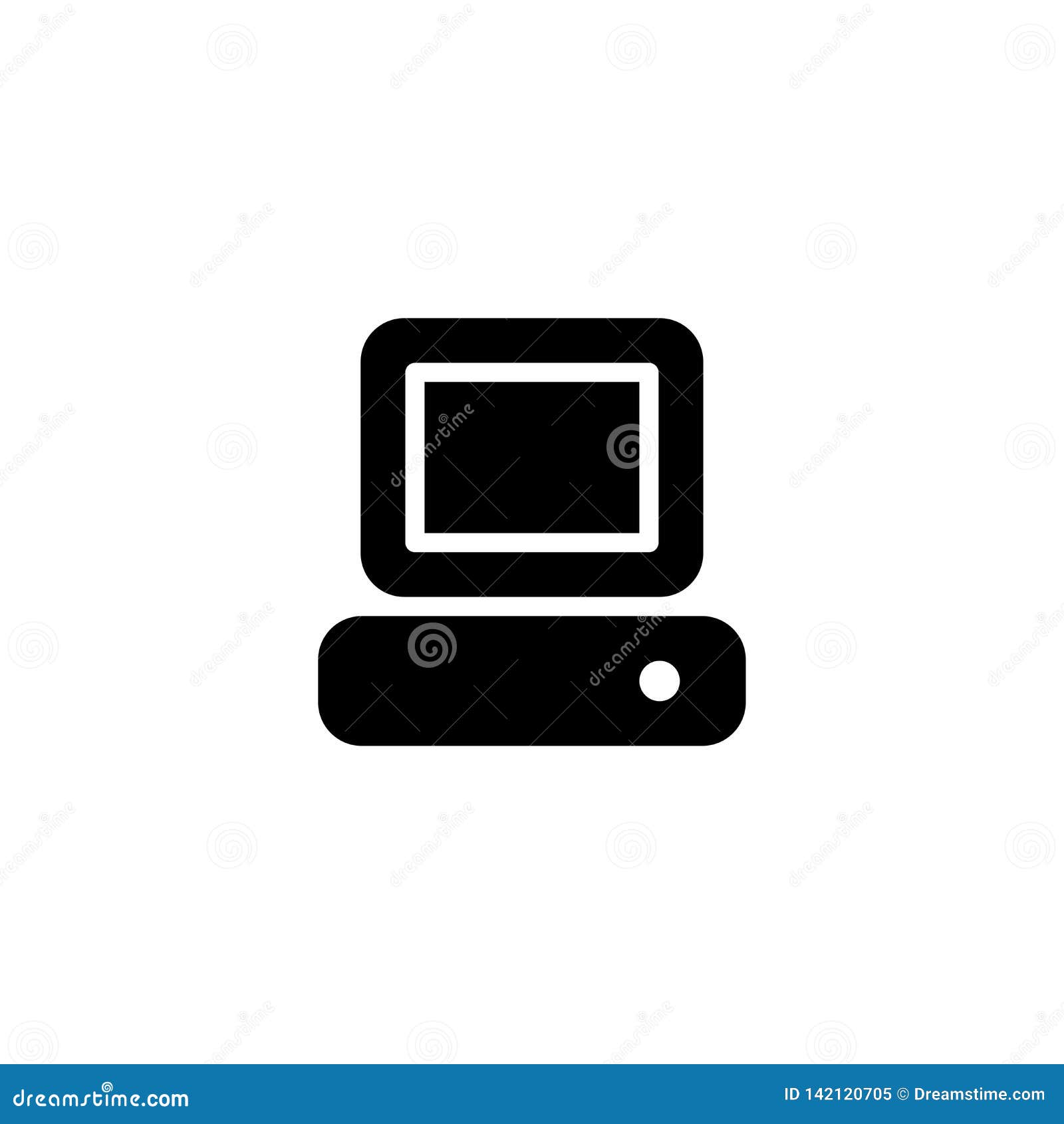 Computer icon. Pc sign stock illustration. Illustration of modern ...