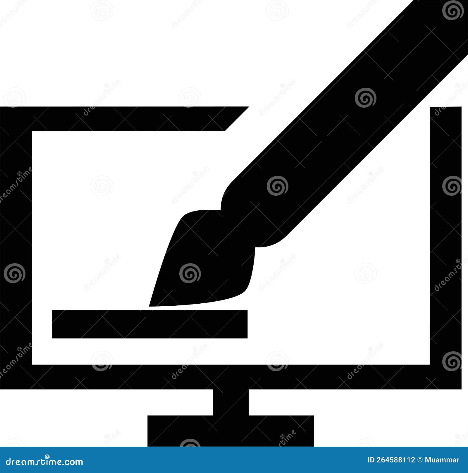 Computer Icon for Personalization Symbols Stock Vector - Illustration ...