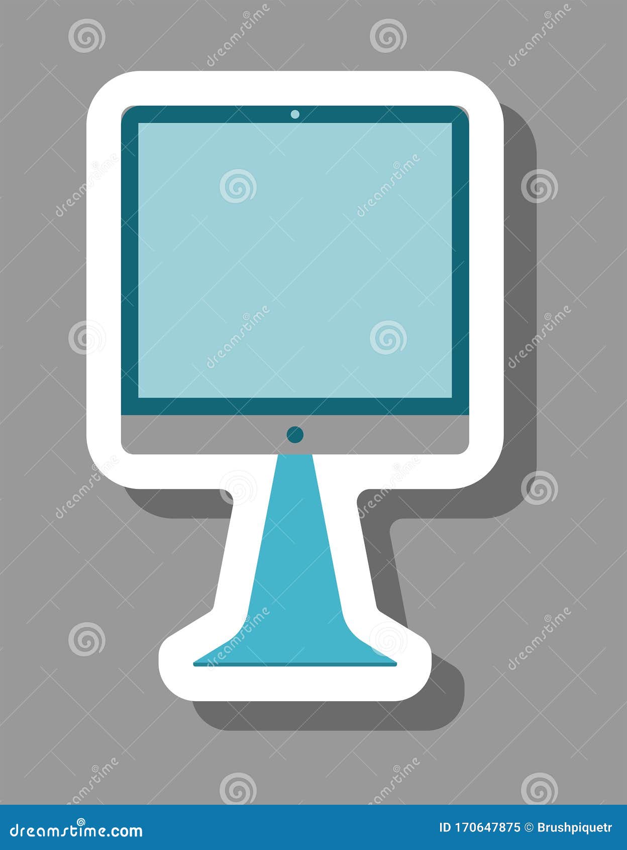 Computer Icon for Presentation Symbols Stock Vector - Illustration of ...