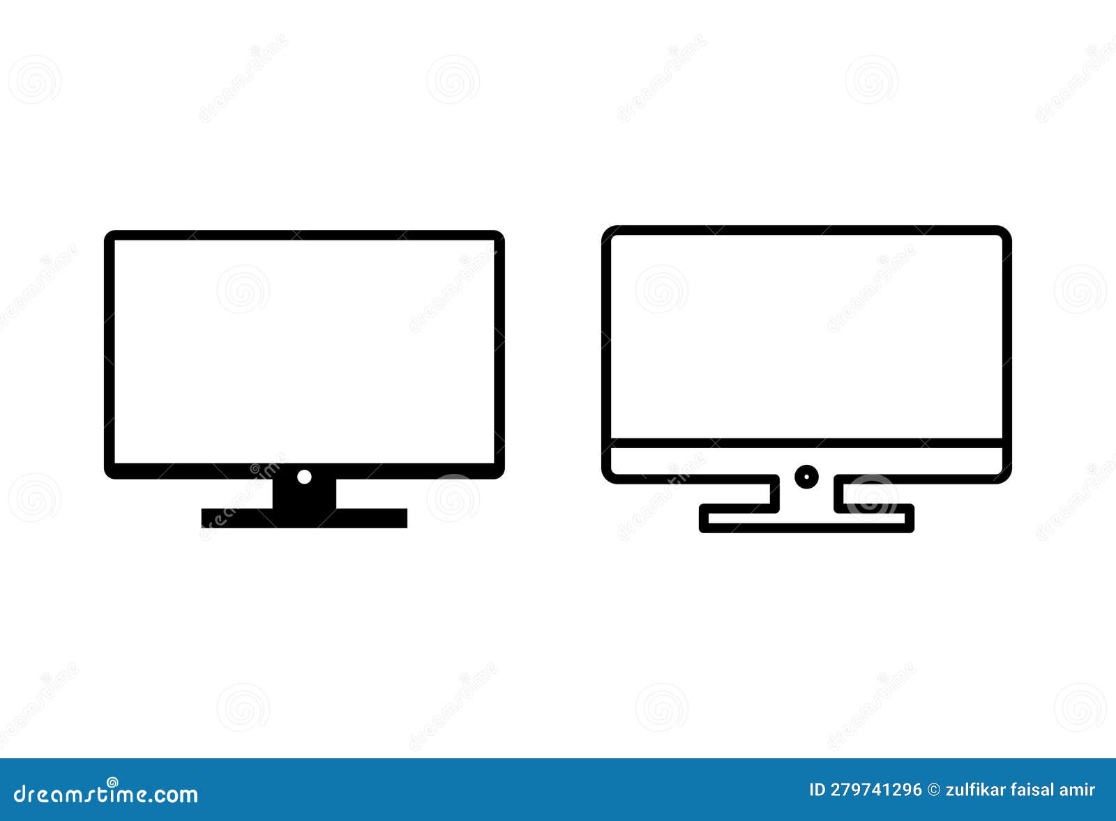 Computer Icon . Computer Monitor Icon Vector Stock Vector ...