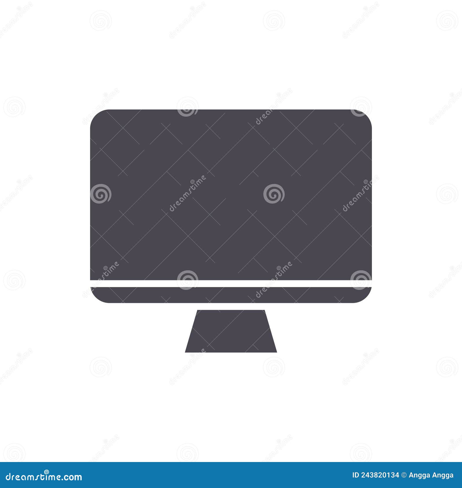 Computer Icon Sign Symbol Logo Vector Stock Vector - Illustration of ...