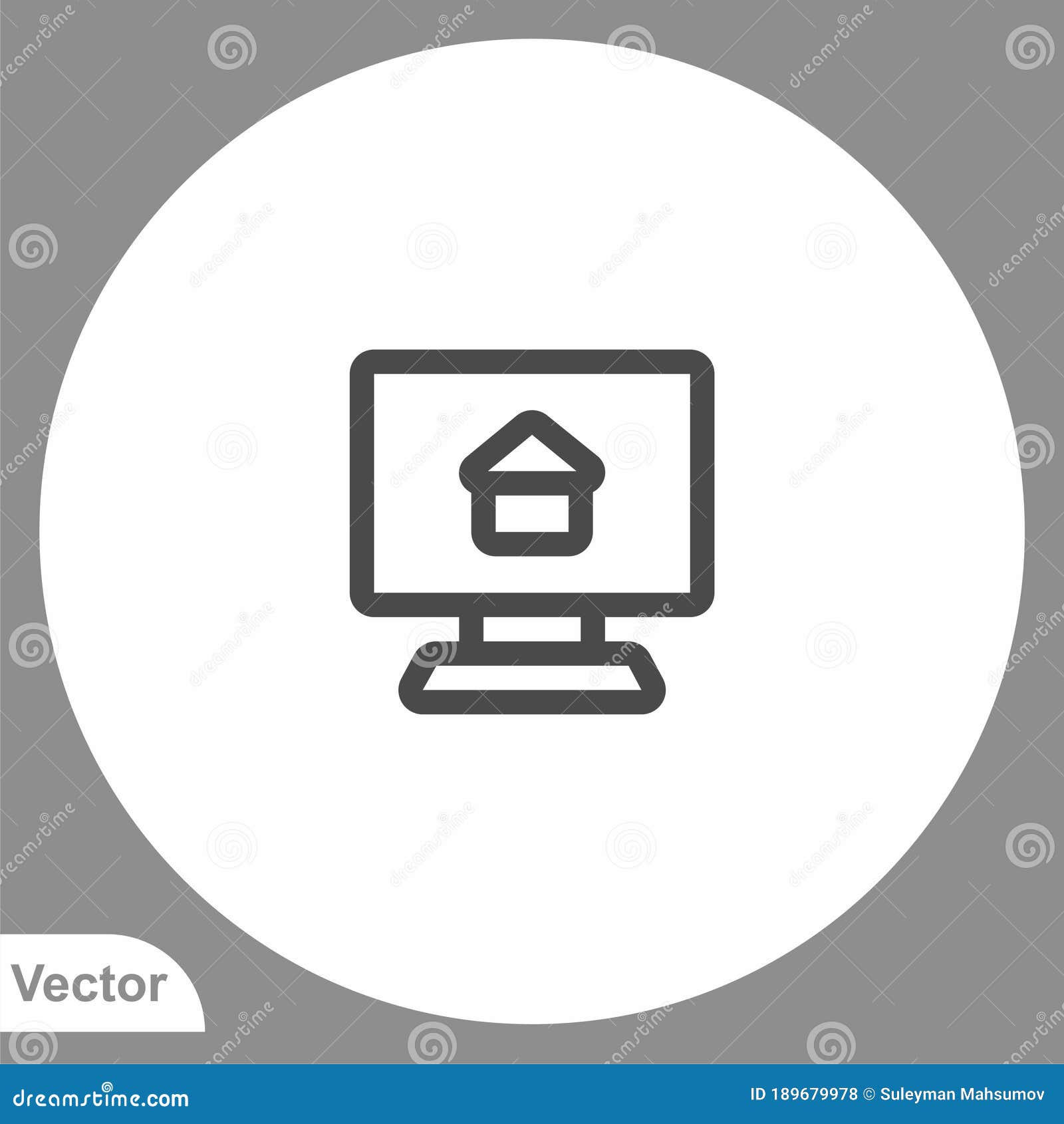 Computer Icon Sign Vector,Symbol, Logo Illustration for Web and Mobile ...