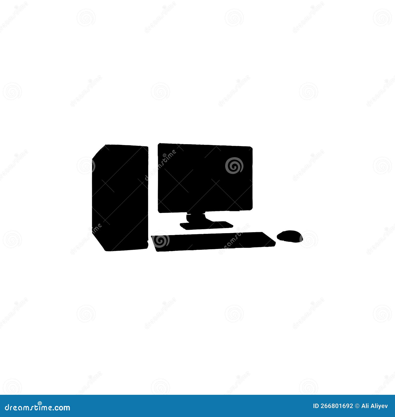 Computer Icon. Simple Style Antivirus Software Big Sale Poster ...