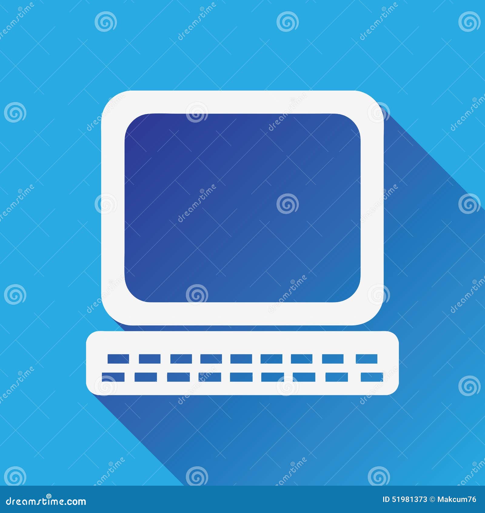 Computer Icon stock vector. Illustration of presentation - 51981373