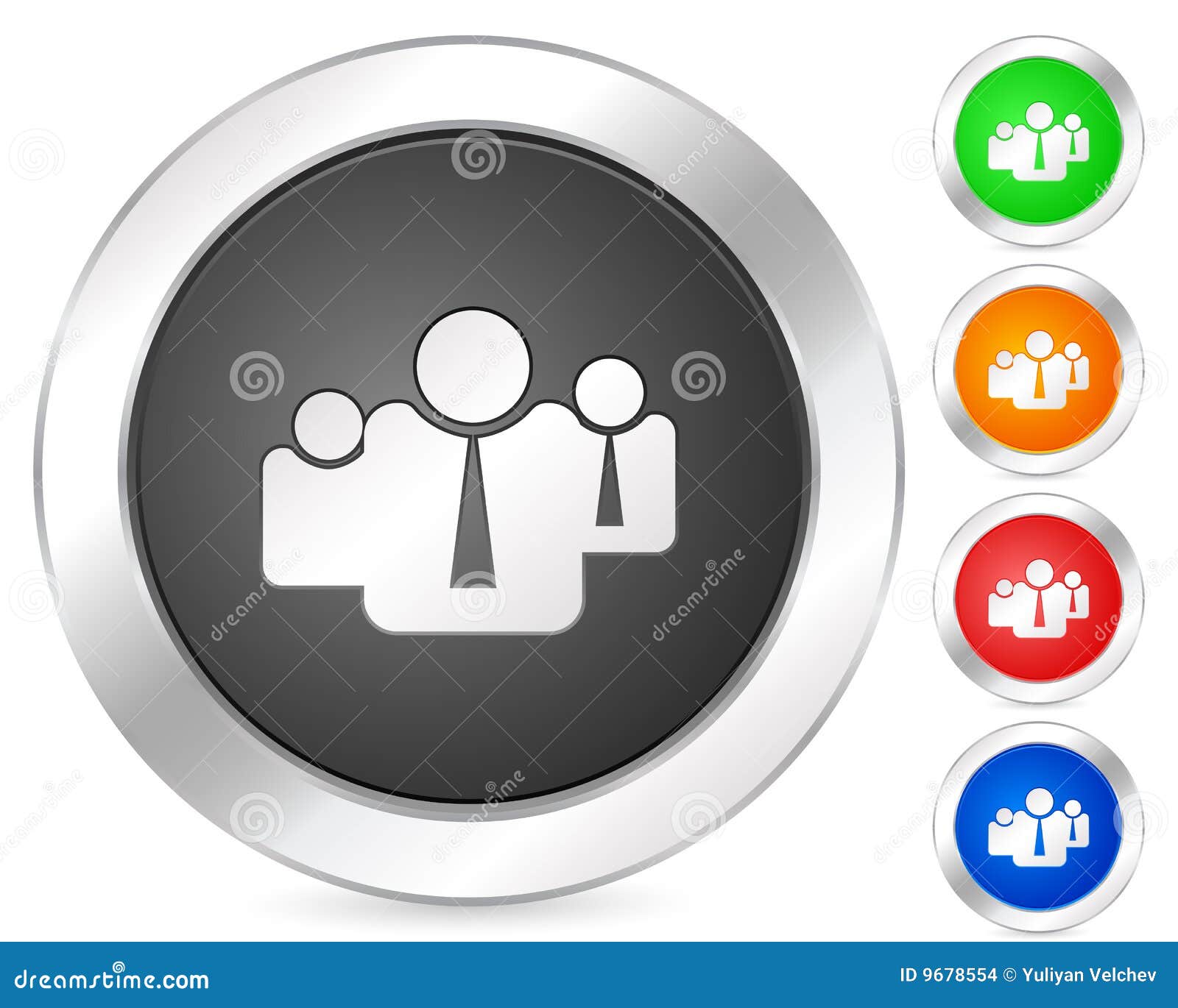 Computer icon team stock vector. Illustration of computer - 9678554