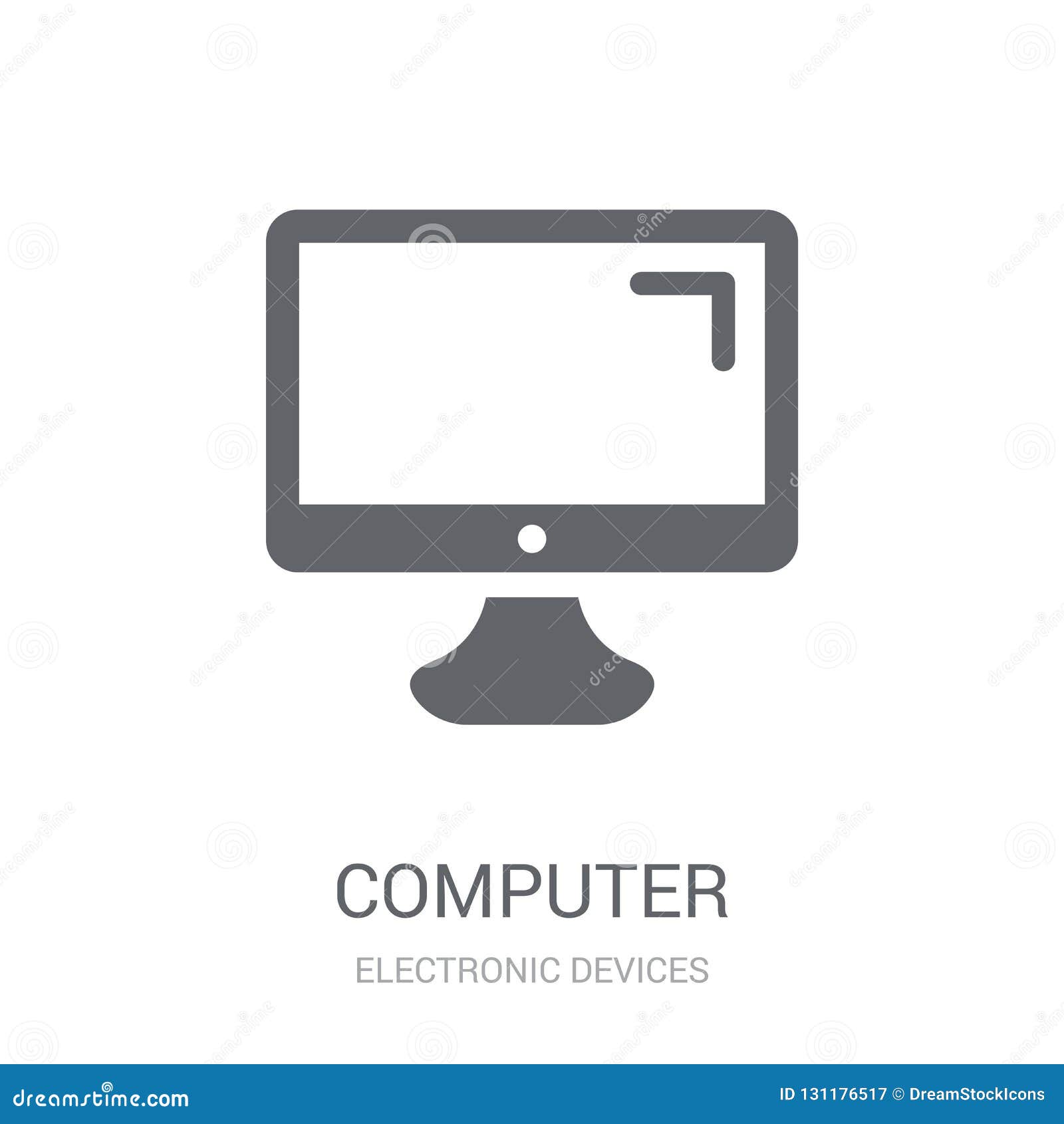 Computer Icon. Trendy Computer Logo Concept on White Background Stock ...