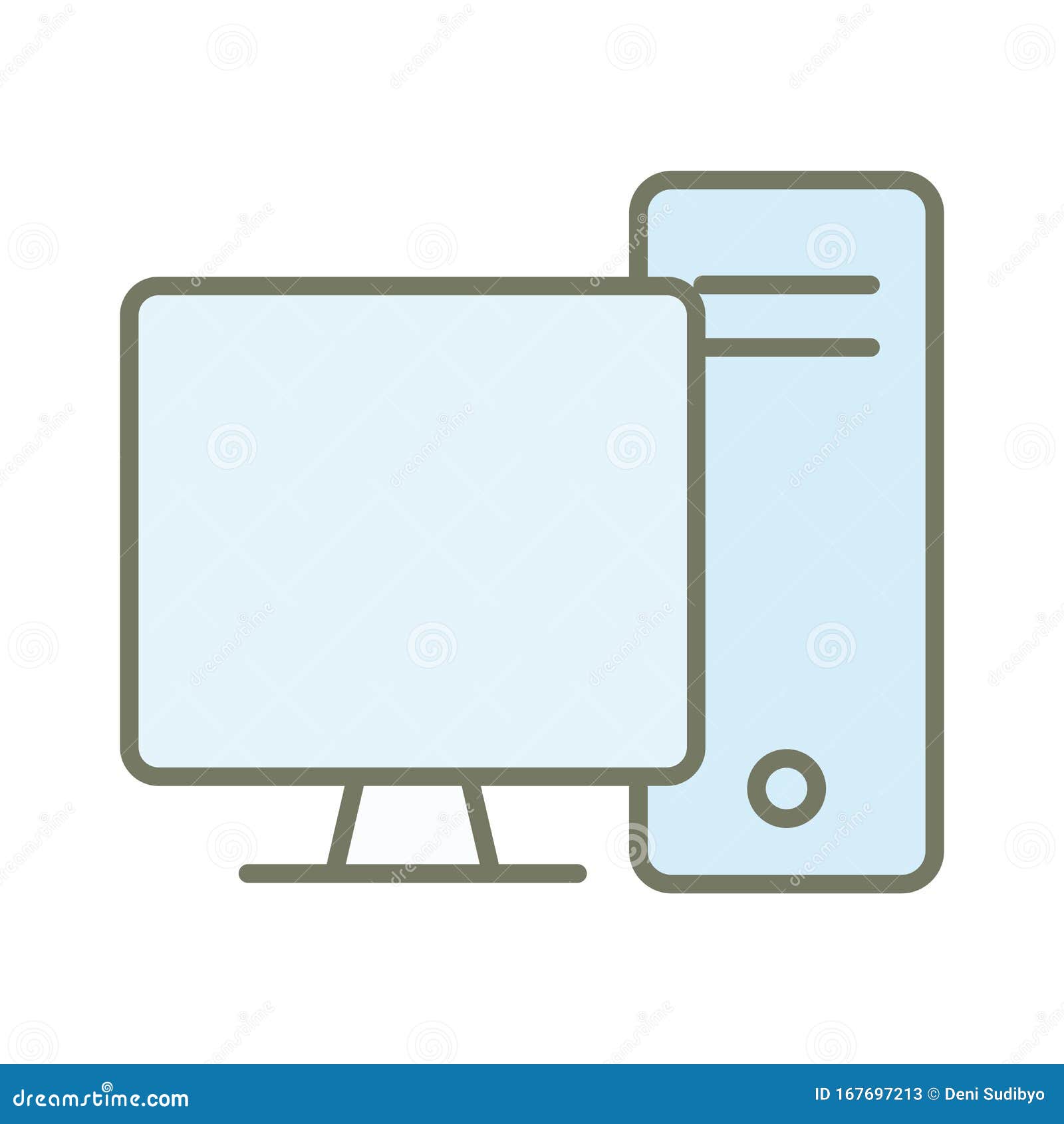 Computer Icon Vector Design Template Stock Vector - Illustration of ...
