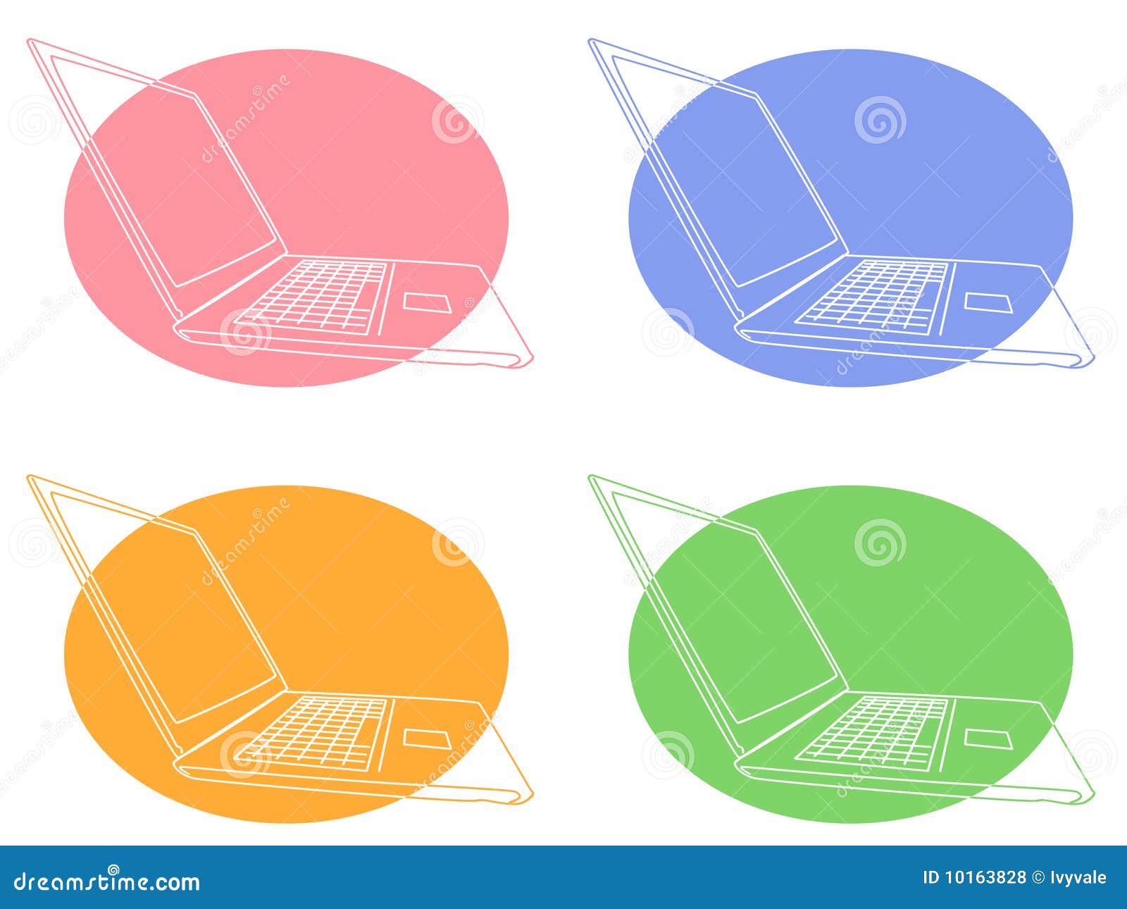 Computer icons stock vector. Illustration of colour, blue - 10163828