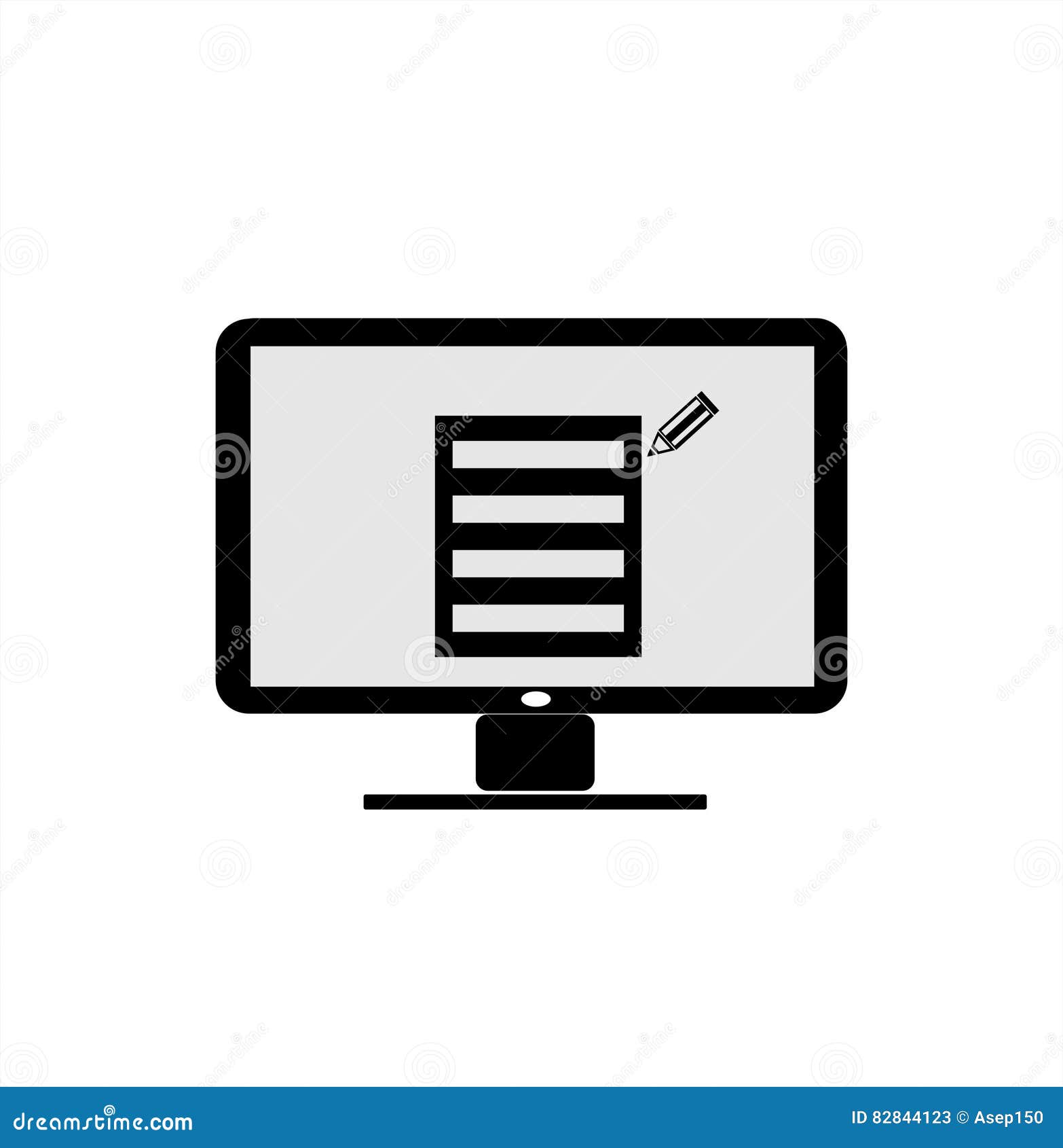 Computer Icons Create Document Stock Vector - Illustration of letter ...