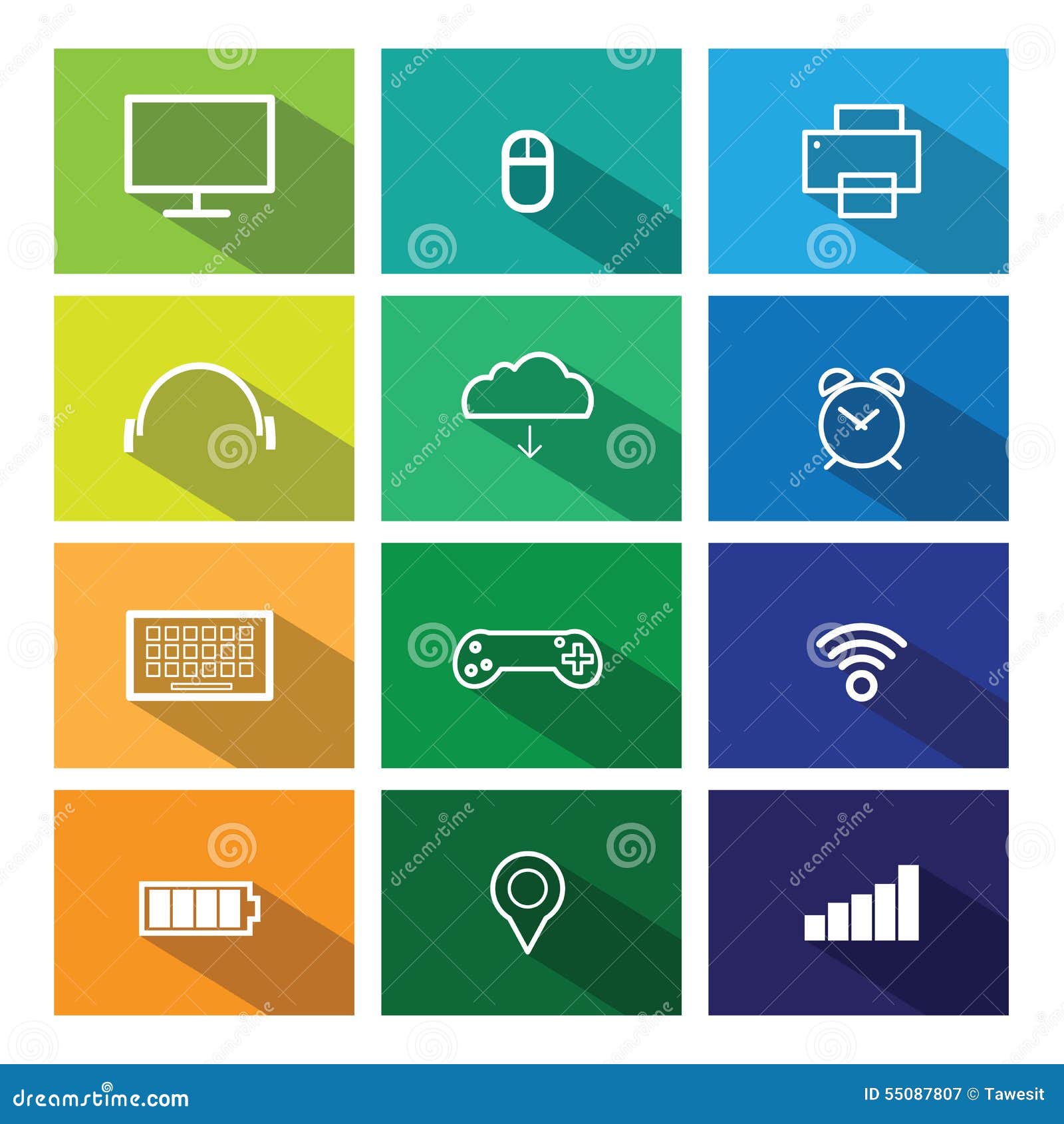 Computer Icons Flat Line Windows 1 Shadow Stock Vector - Illustration ...