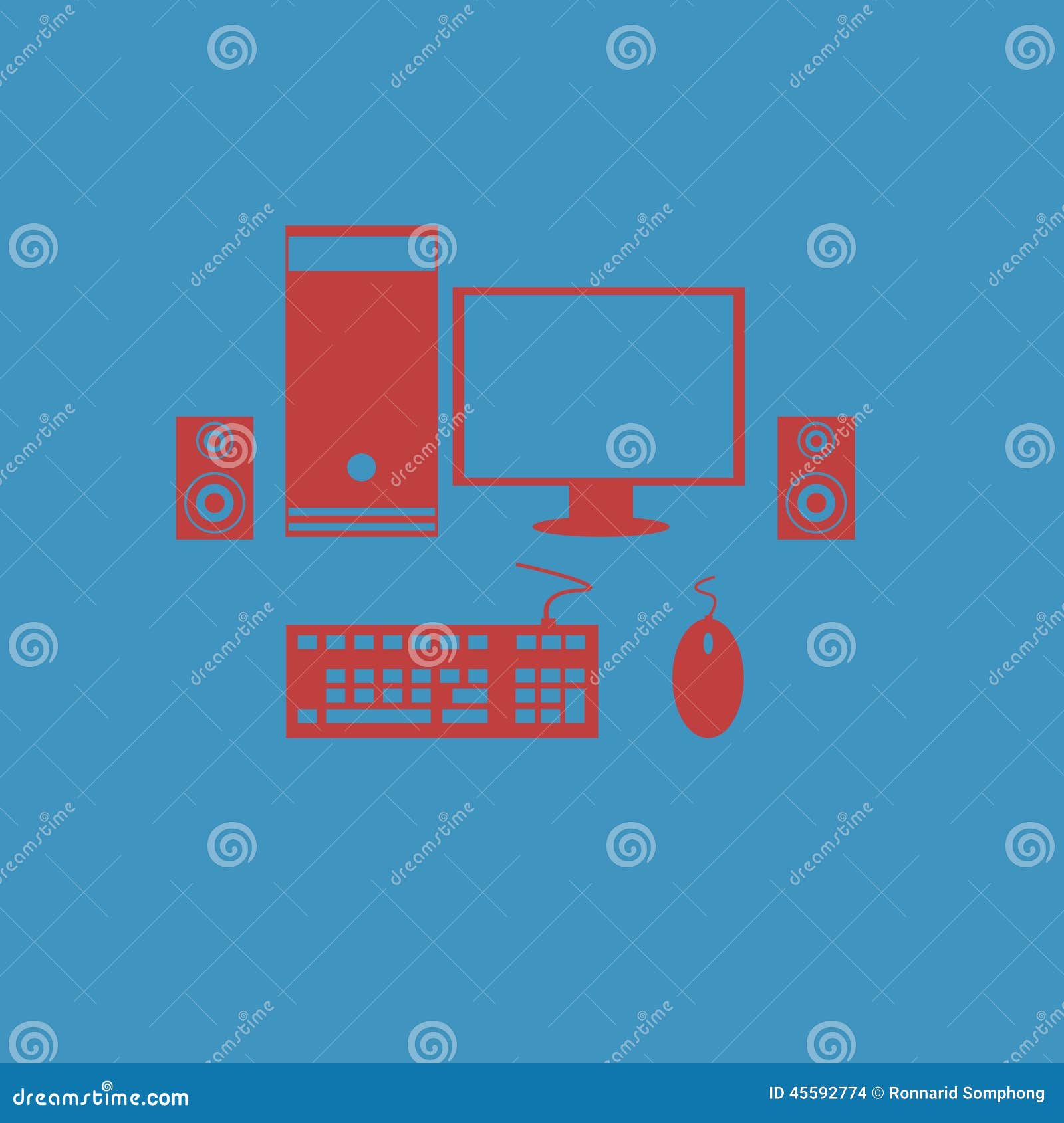 Computer Icons Set Design , Illustration Vector Stock Vector ...
