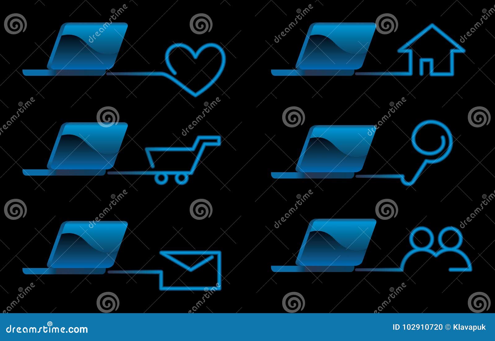 Computer Icons. Vector Illustration Stock Vector - Illustration of ...