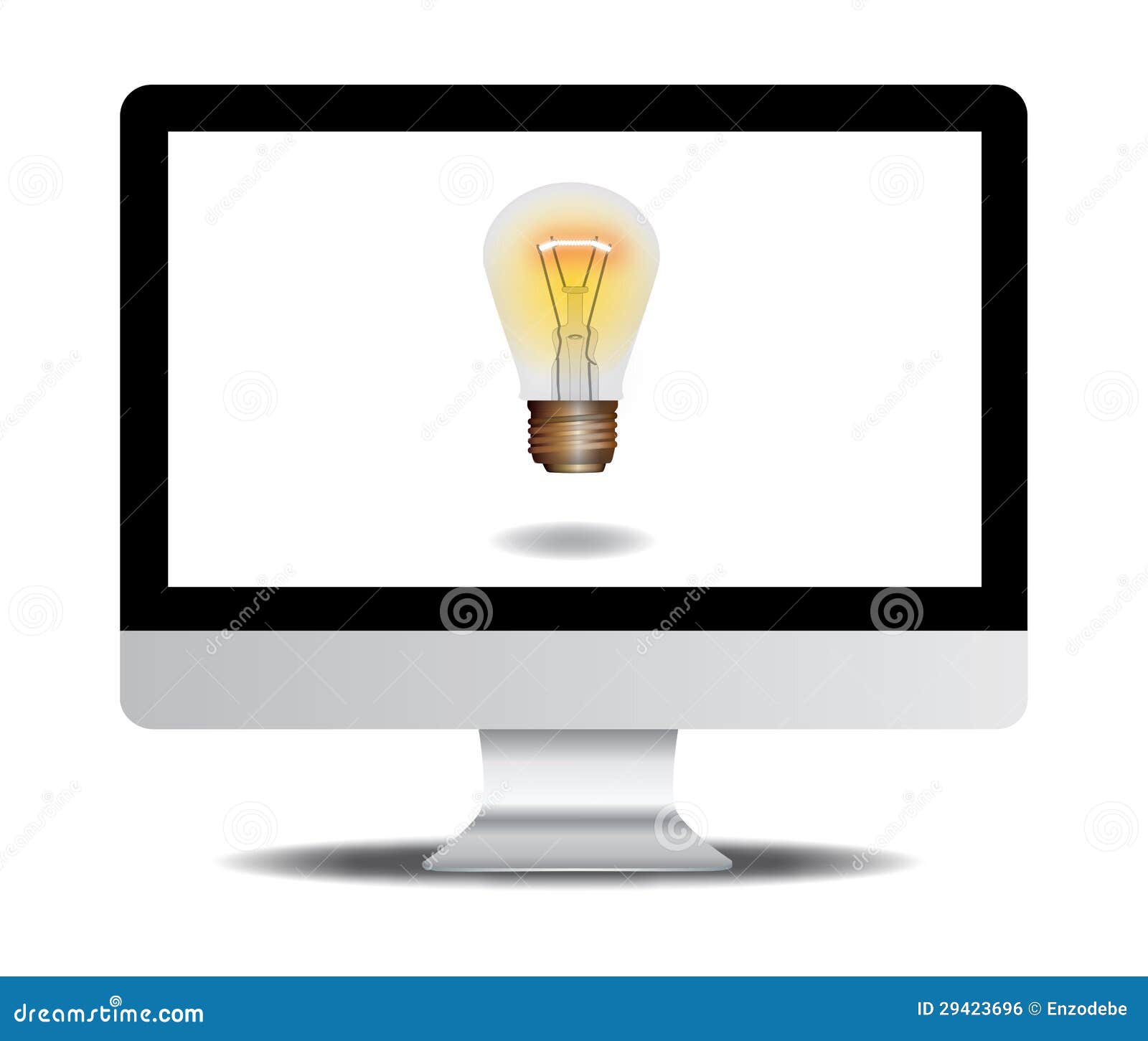 Computer idea stock illustration. Illustration of technology - 29423696