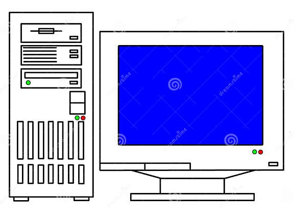 Computer illustration stock illustration. Illustration of square - 466801