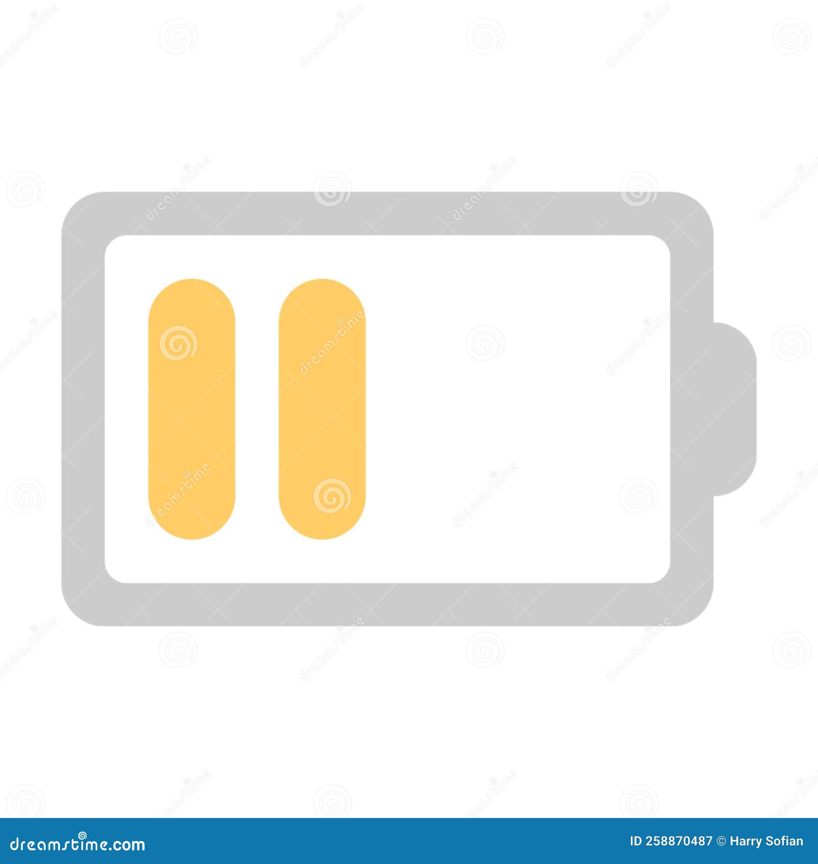 Battery Low Icon Illustration Stock Illustration - Illustration of ...