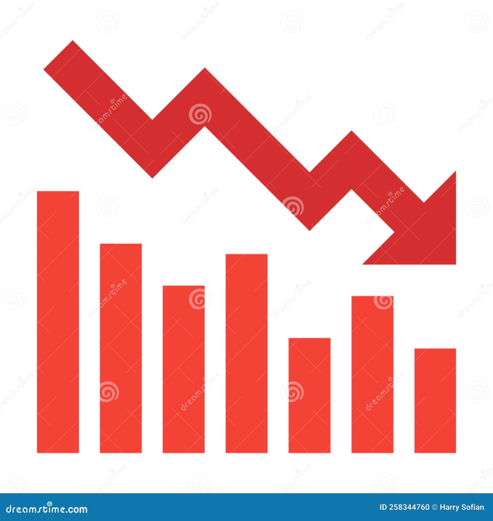 Bearish Chart Royalty-Free Illustration | CartoonDealer.com #258344760