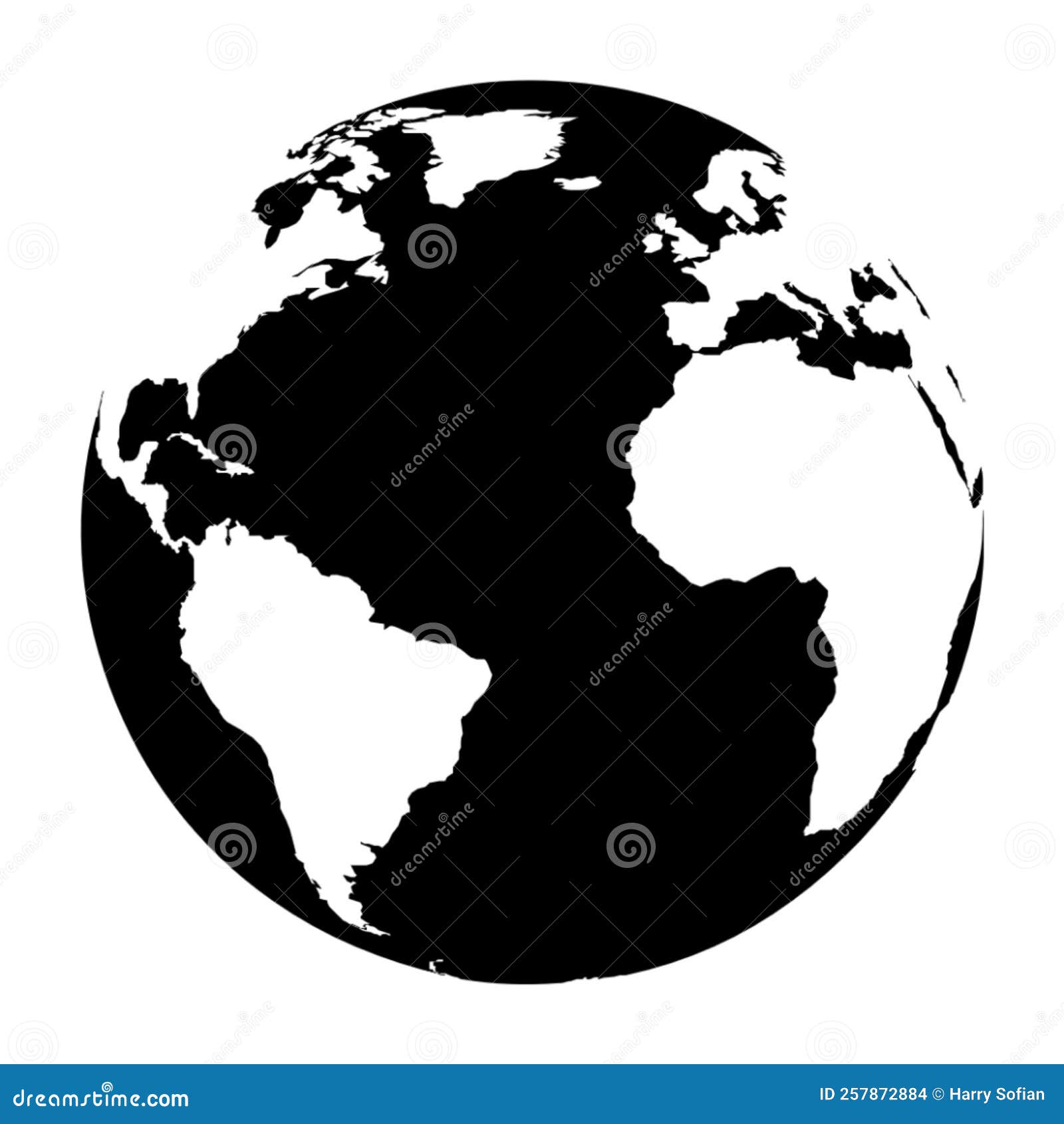 World blind map stock illustration. Illustration of graphic - 257872884