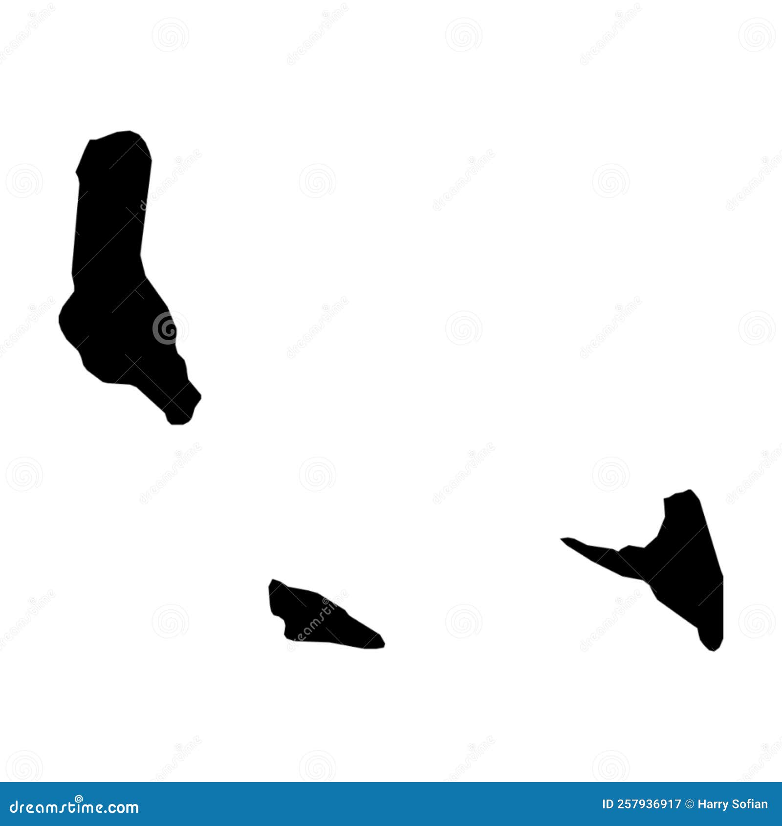 Comoros blind map stock illustration. Illustration of area - 257936917