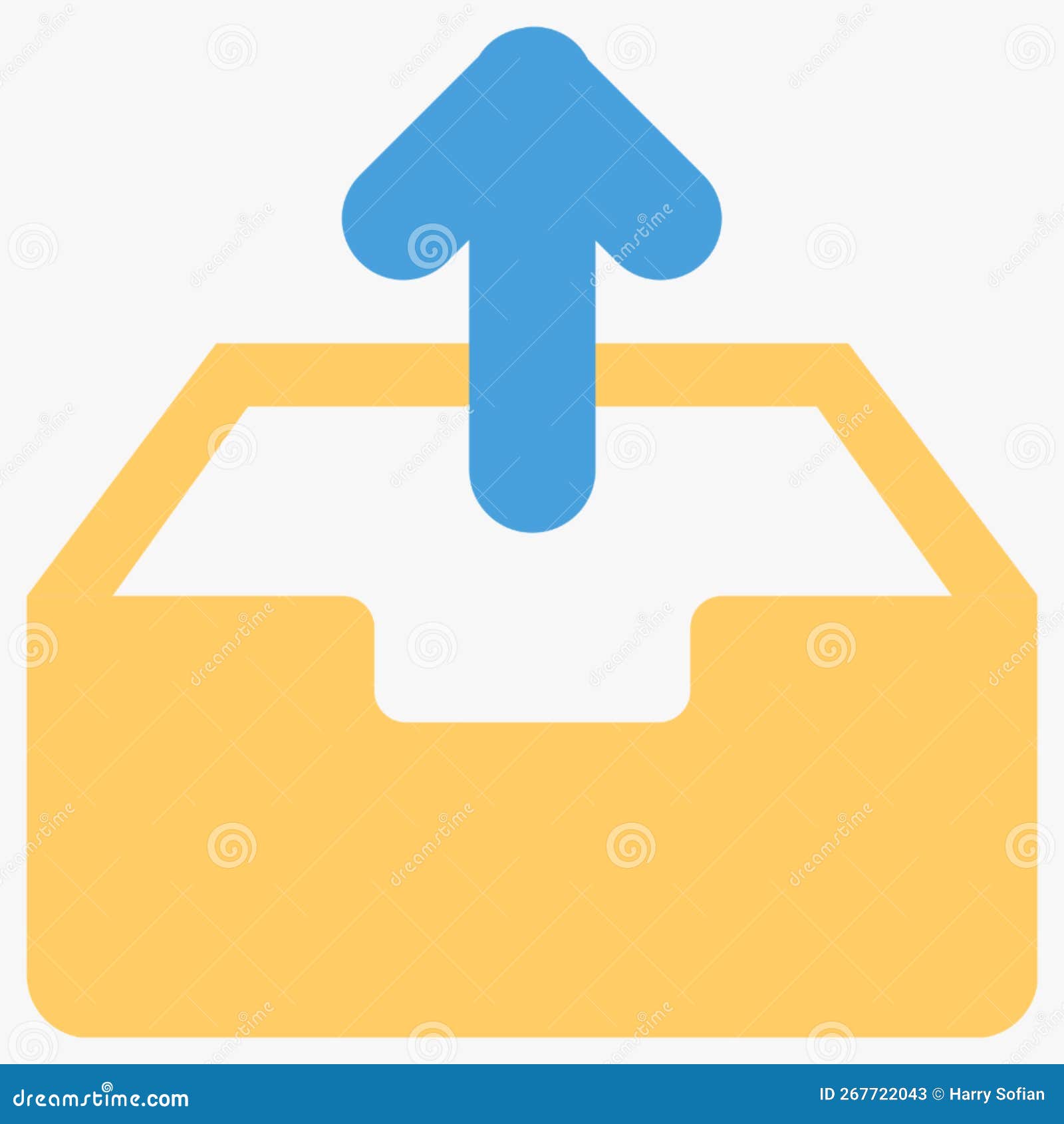 Box outgoing illustration stock illustration. Illustration of receive ...