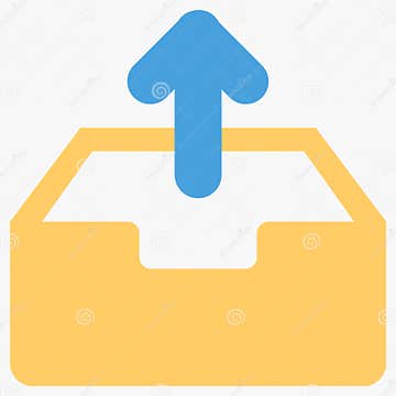 Box outgoing illustration stock illustration. Illustration of receive ...