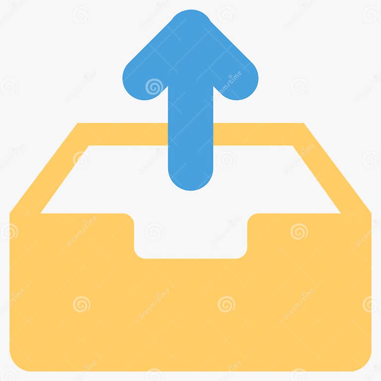 Box outgoing illustration stock illustration. Illustration of receive ...