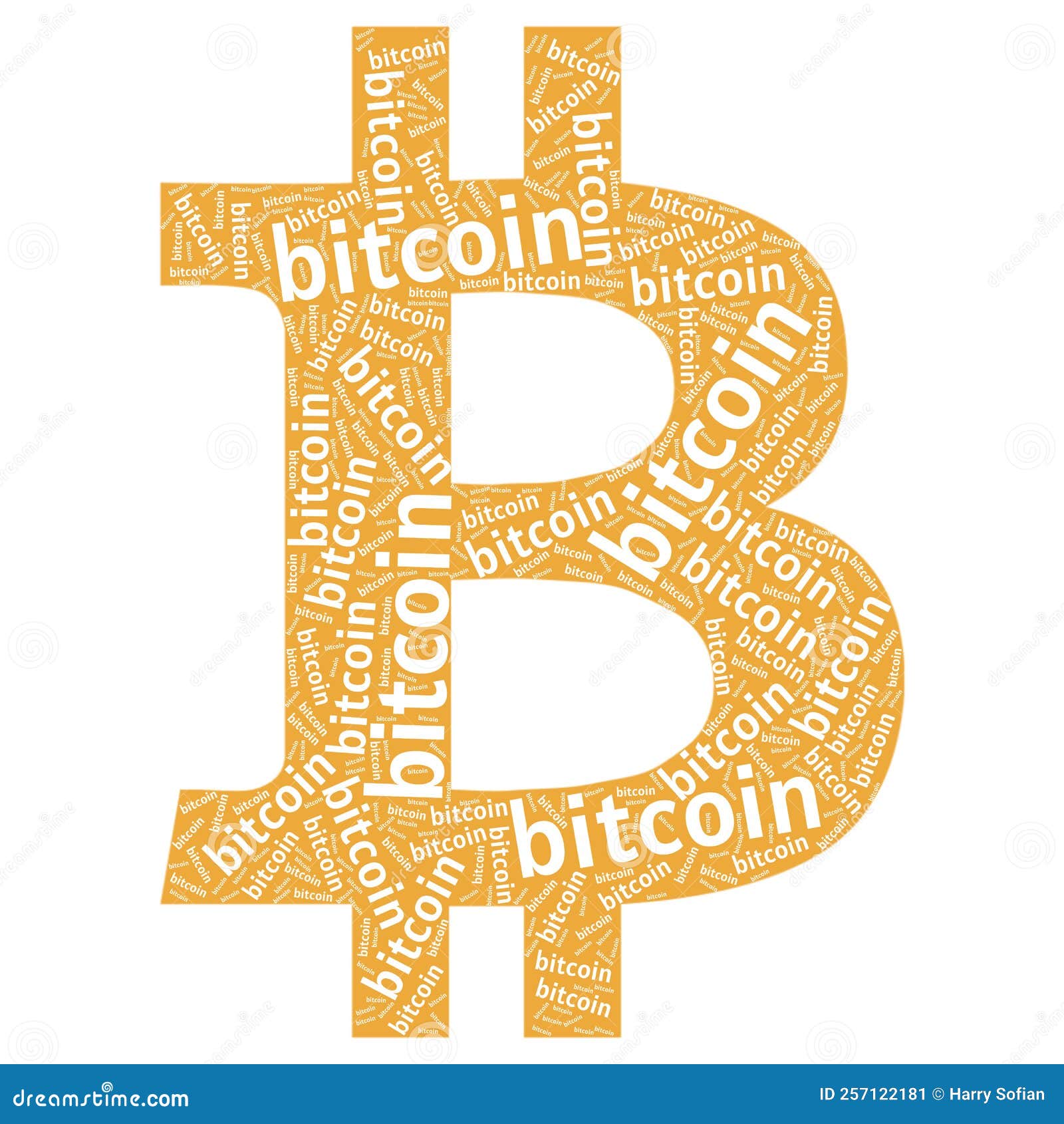 Bitcoin symbol concept stock illustration. Illustration of design ...