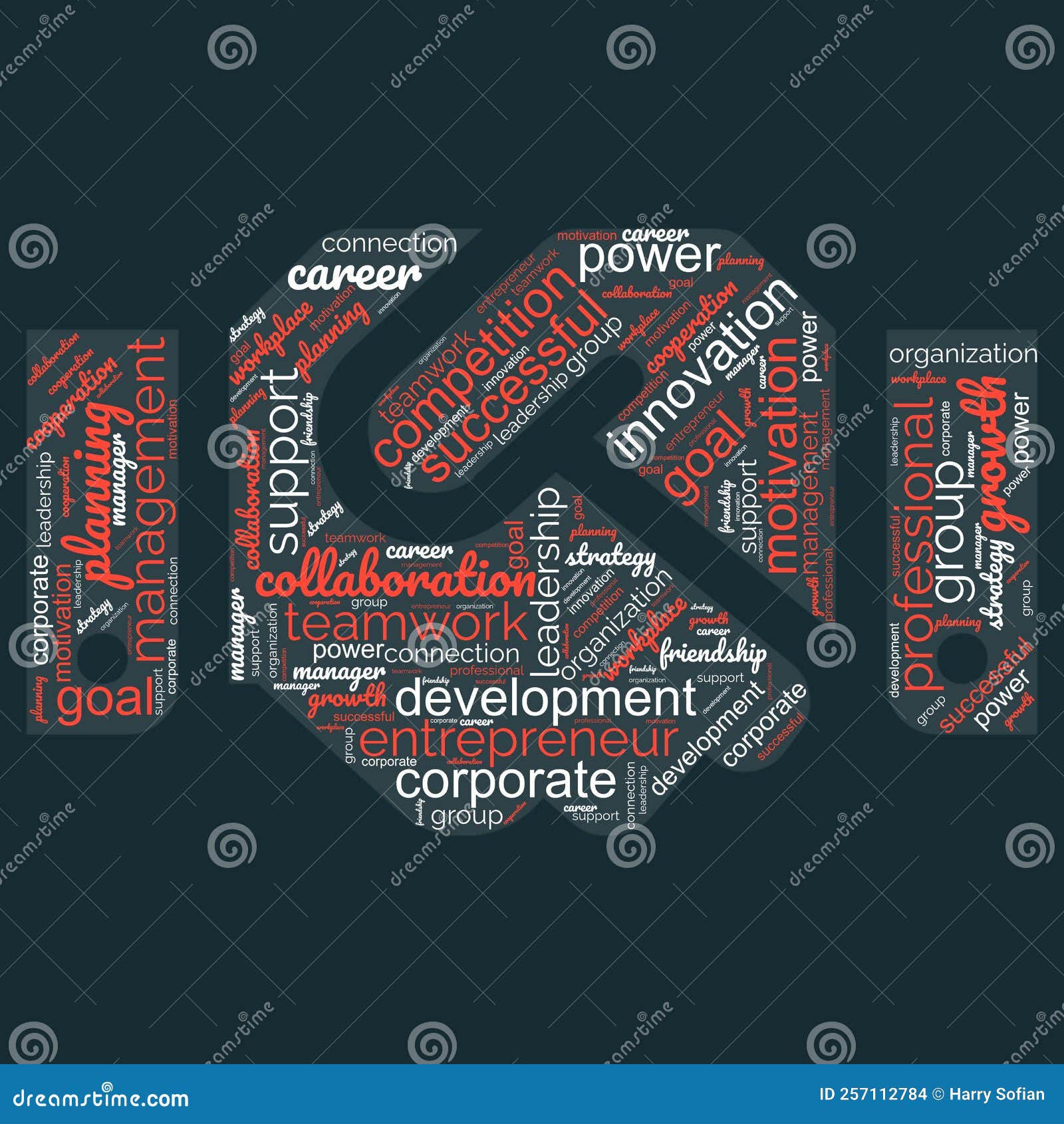 Collaboration, teamwork stock illustration. Illustration of corporate ...