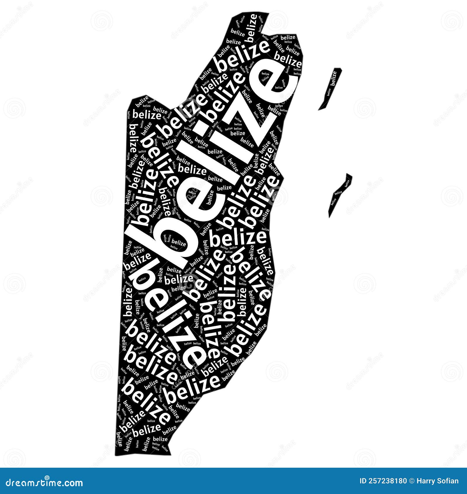 Location Map Belize On Map Central America. 3d Belize Flag Map Marker ...