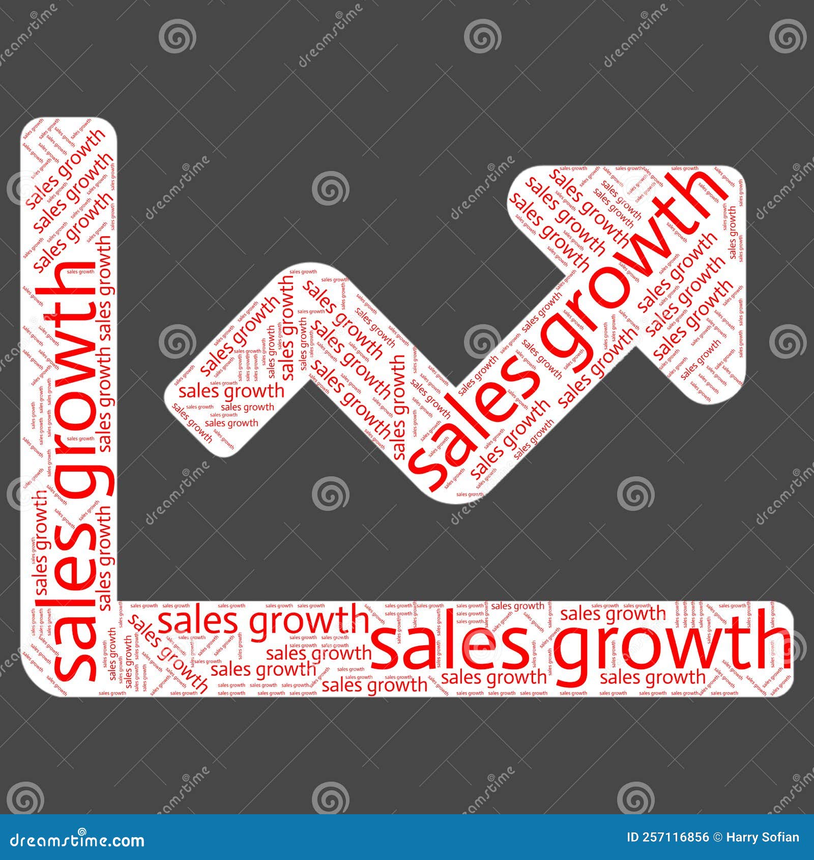 Sales growth concept stock illustration. Illustration of concept ...