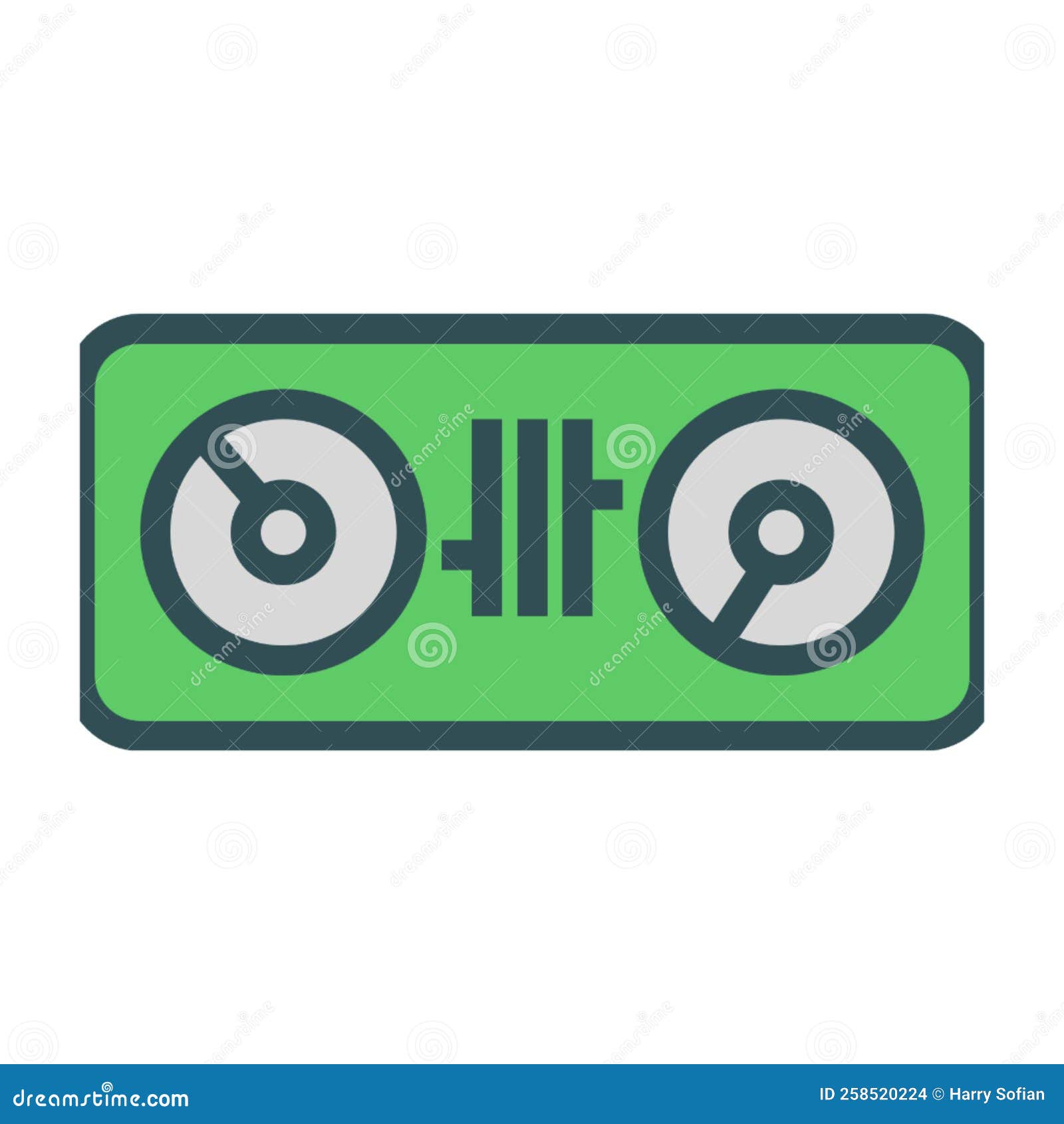 Dj turntable icon stock illustration. Illustration of technology ...