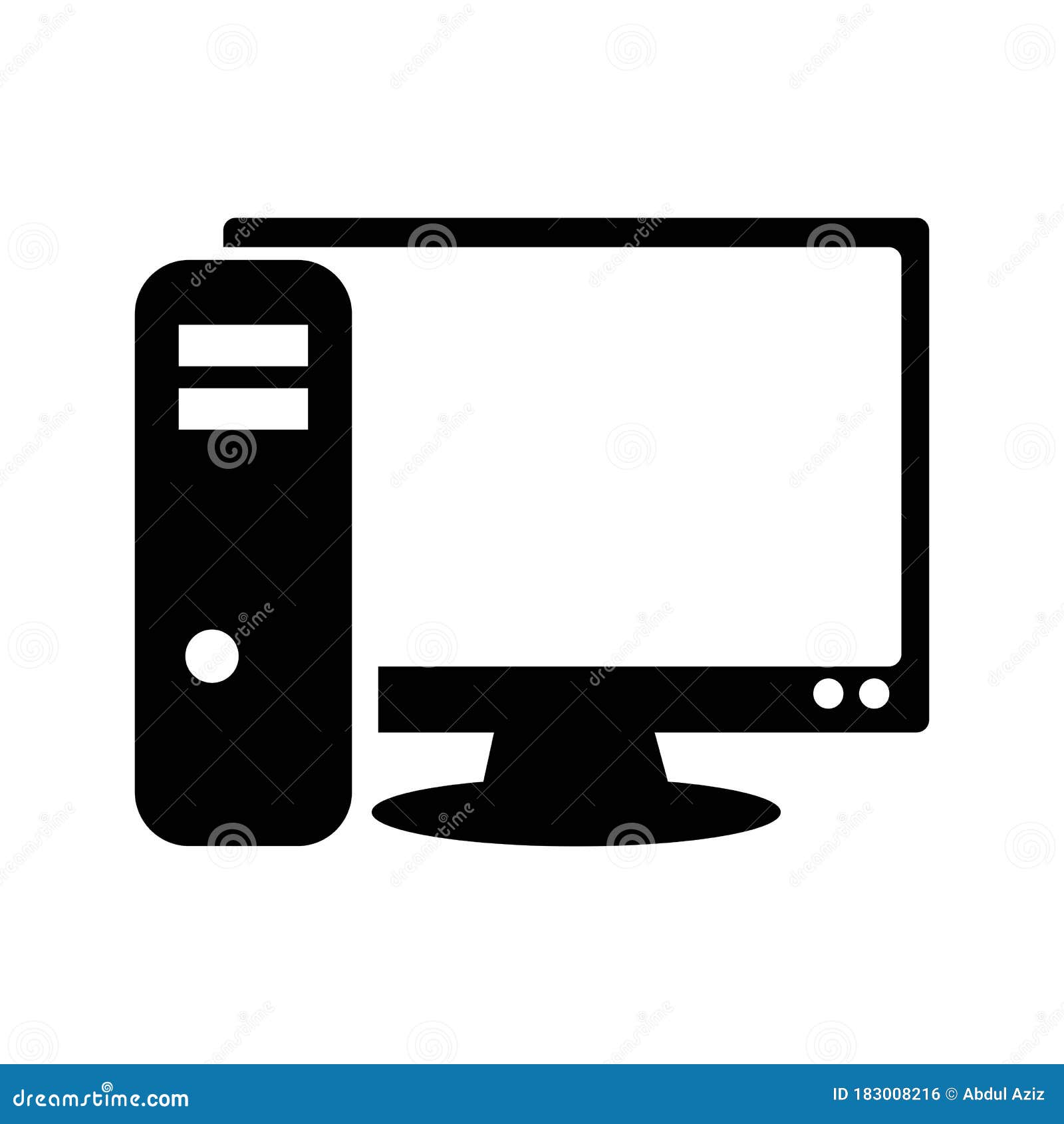 Computer Logo Vector Design Stock Vector - Illustration of store ...