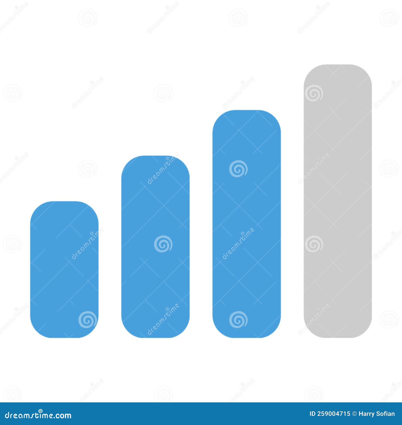 Signal medium icon stock illustration. Illustration of zone - 259004715