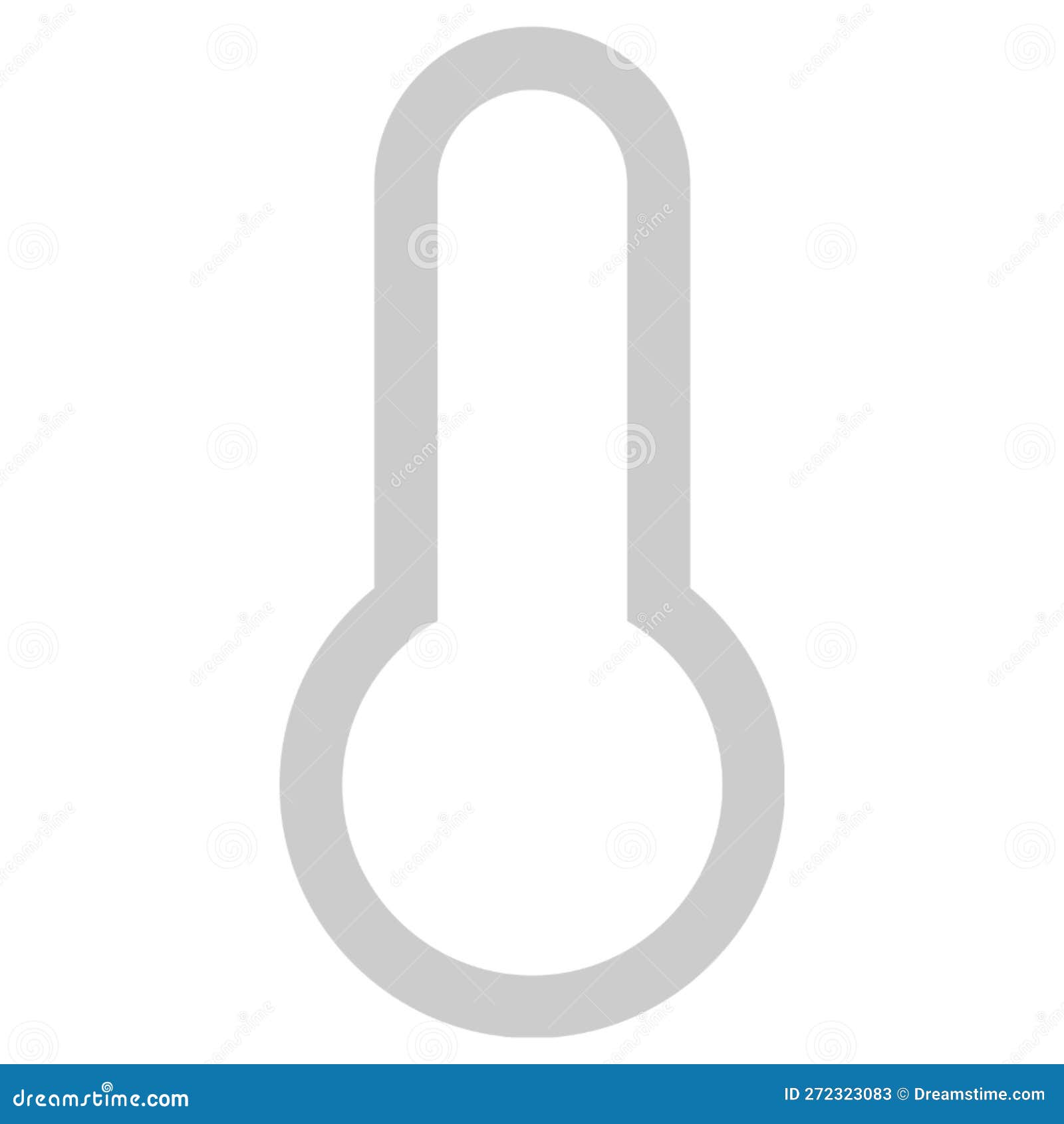 Temperature with Thermometer Empty Illustration Stock Illustration ...