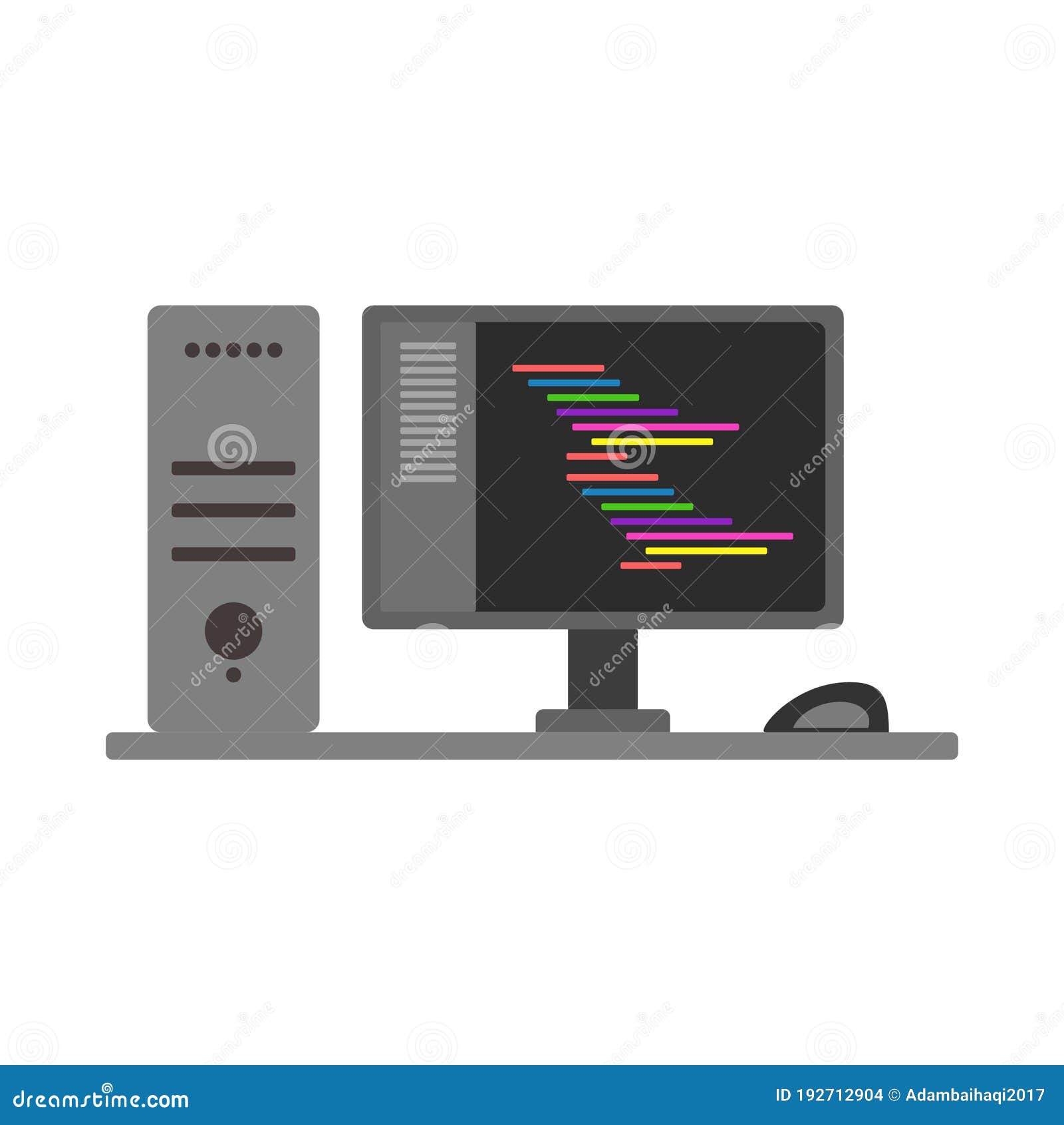 Computer Illustrations for Coding and Programming, Code Syntax, and Programming Scripts ...
