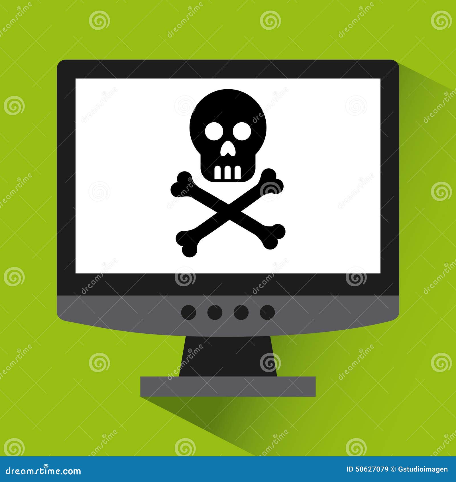 Computer infection stock vector. Illustration of concept - 50627079