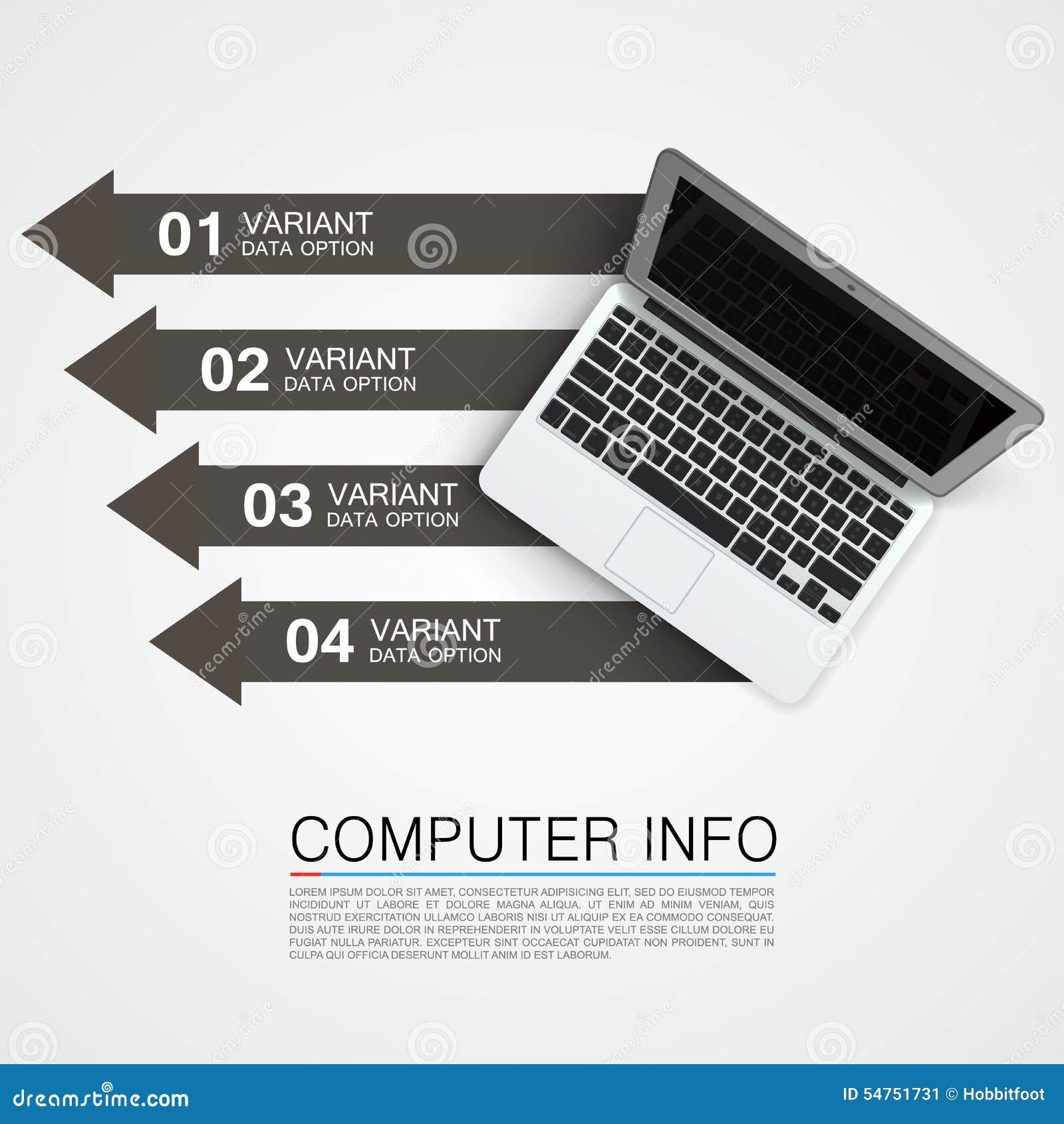 Computer Info Banner Art Creative Stock Vector - Illustration of design ...