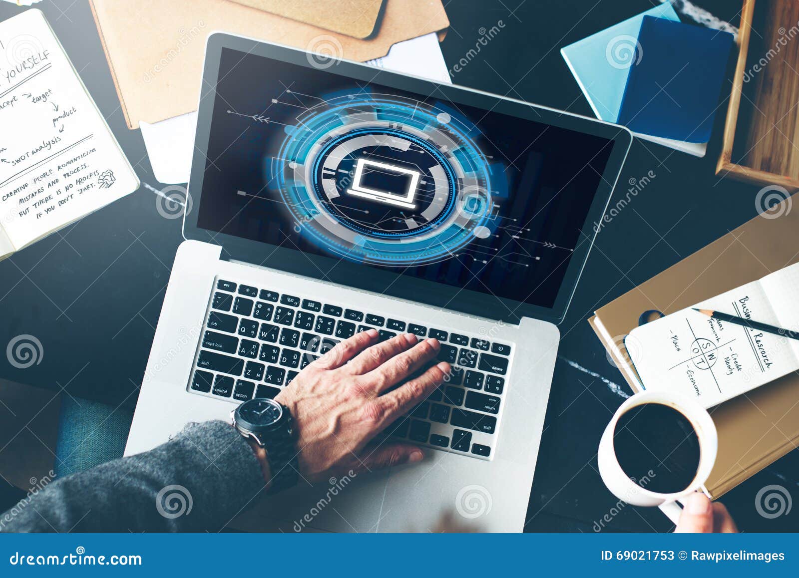 Computer Information Technology Connection Concept Stock Image - Image ...