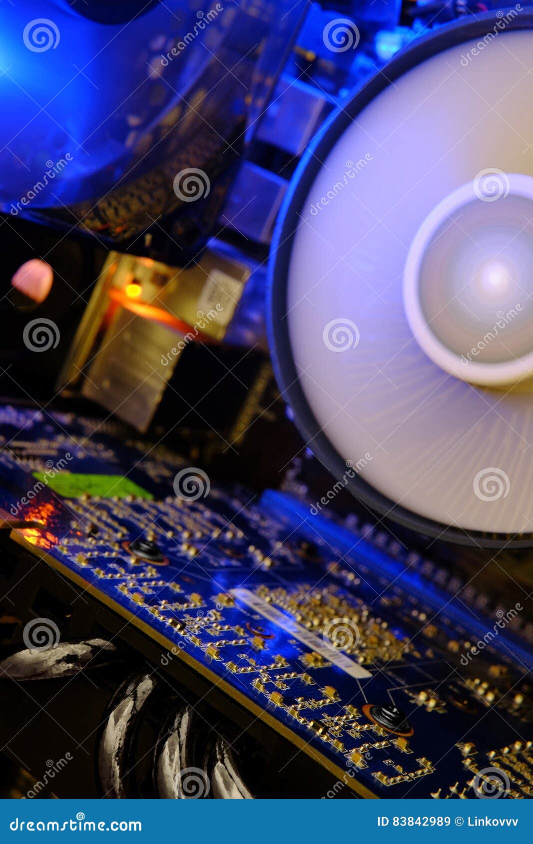 Computer from the inside stock image. Image of gamer - 83842989