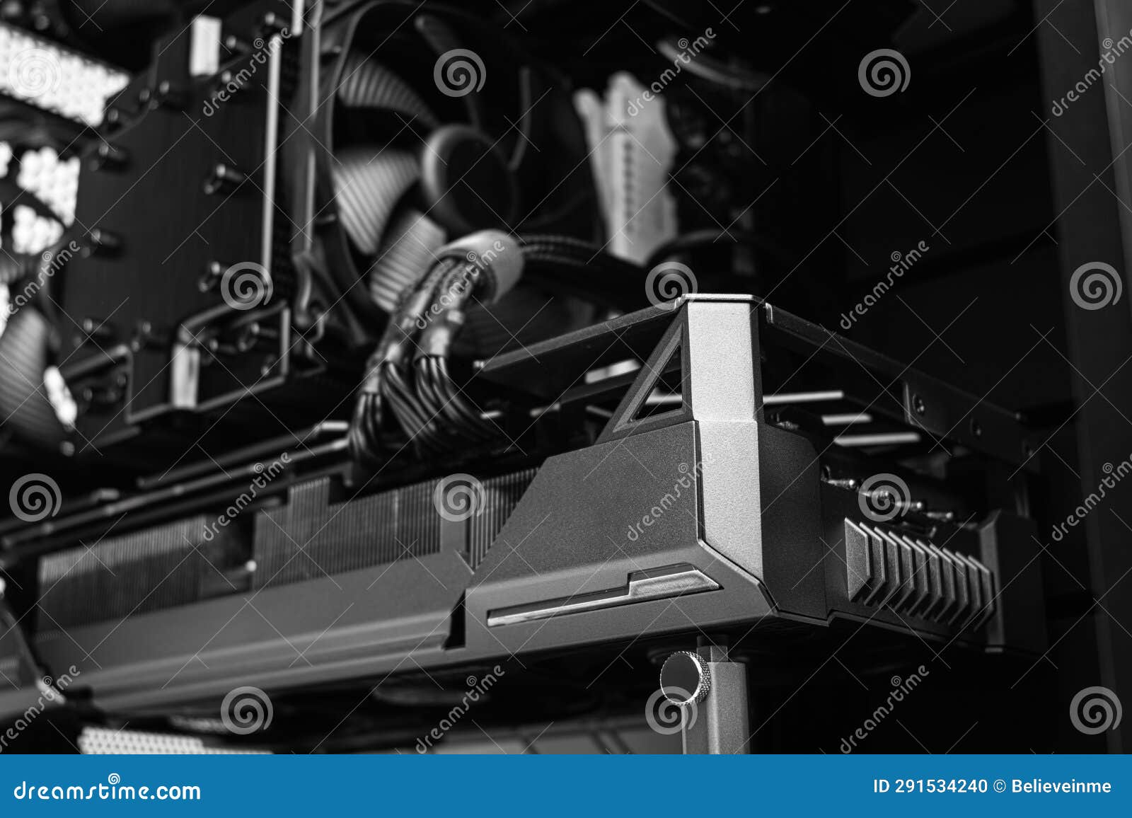 Close-up of Personal Computer Components. Stock Photo - Image of memory ...